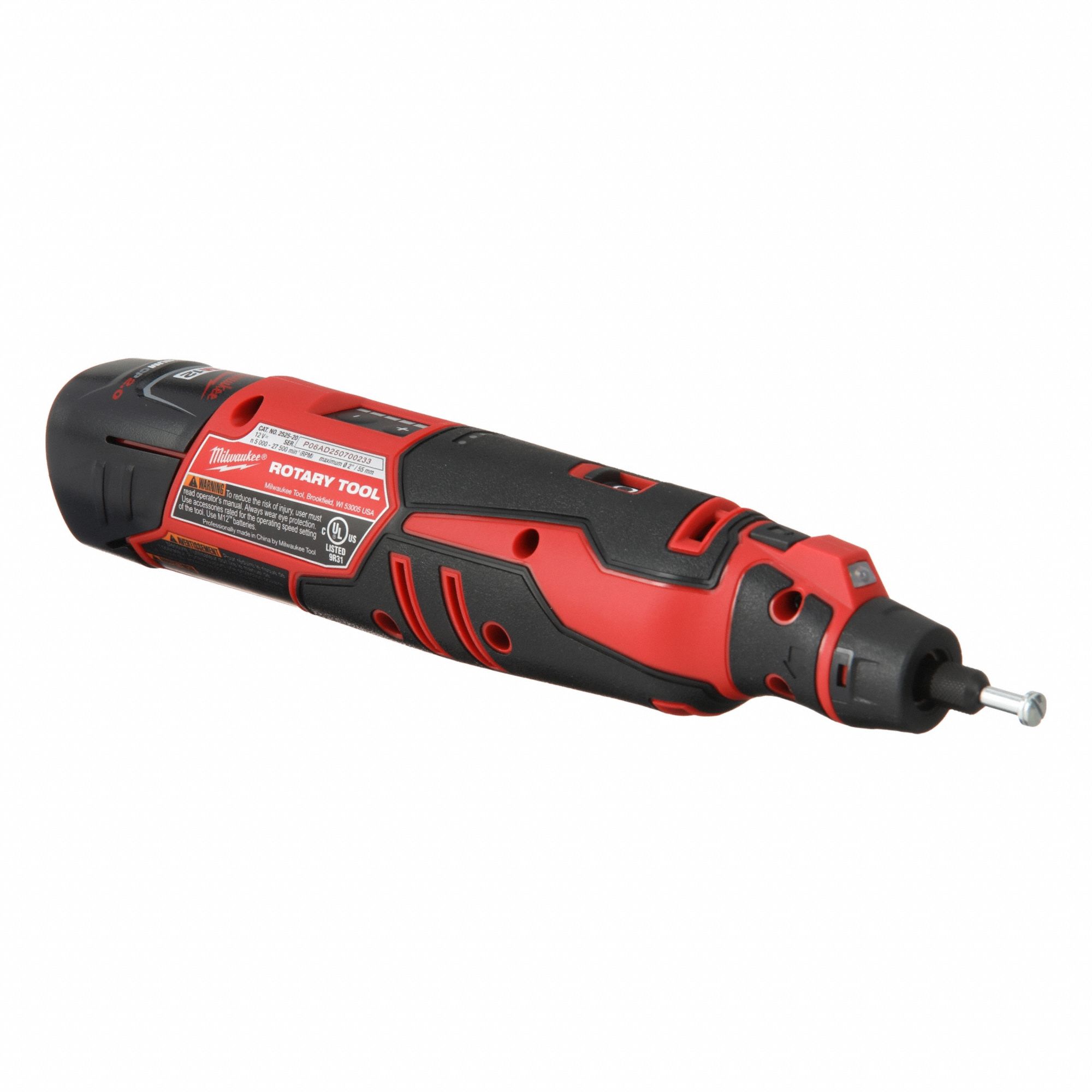 MILWAUKEE, 27,500 RPM Max. Speed, Variable Speed, Rotary Tool Kit ...