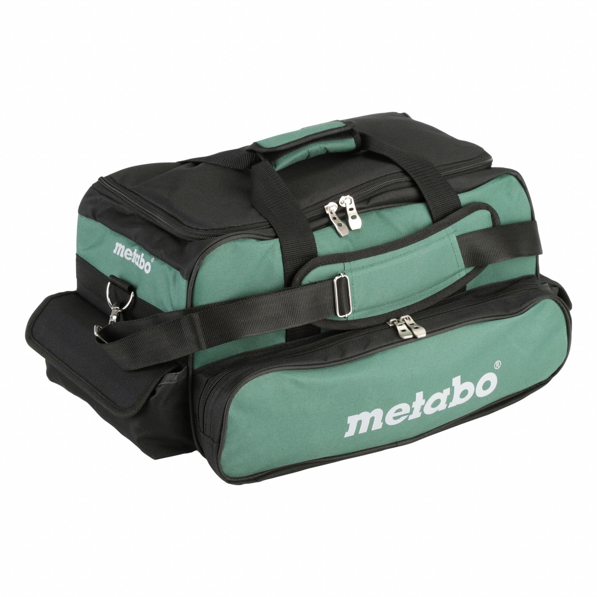 METABO, 10 1/4 in W x 18 1/8 in D x 11 in H, Black/Green, Tool Bag ...