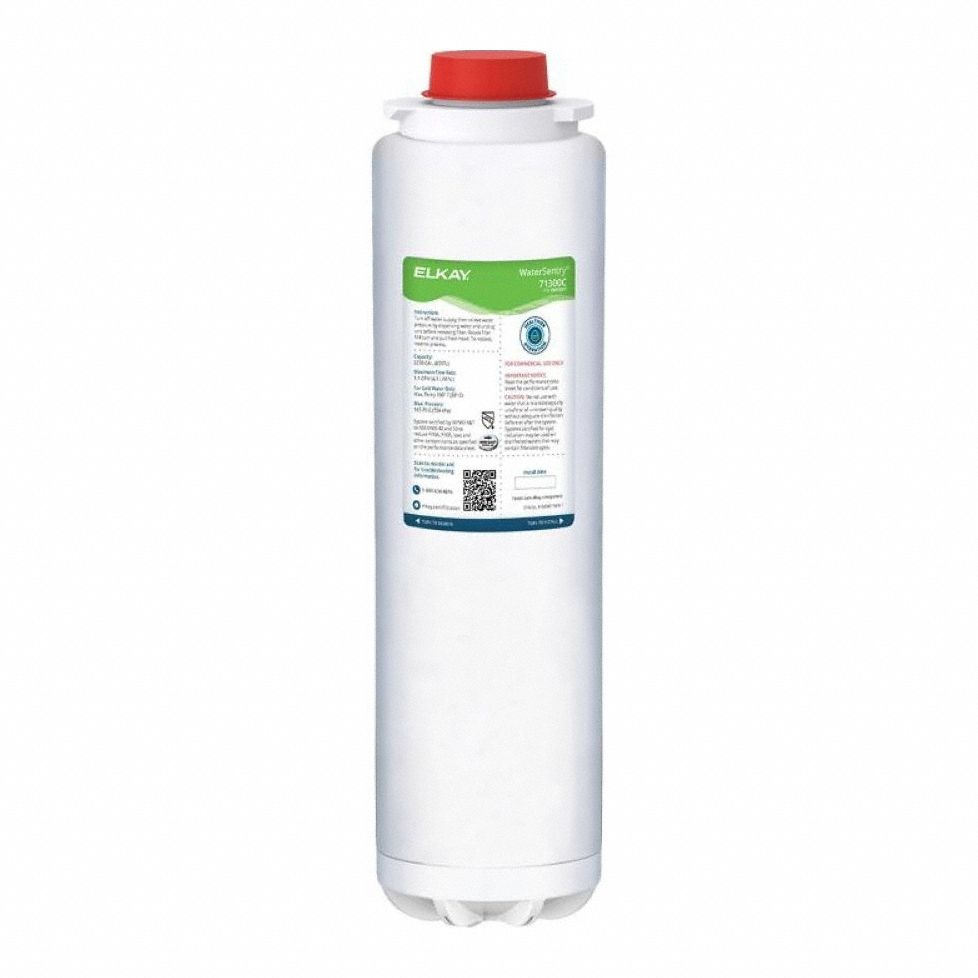ELKAY, 1 micron, 1.1 gpm, Quick-Connect Water Filter - 818G73|71300C ...