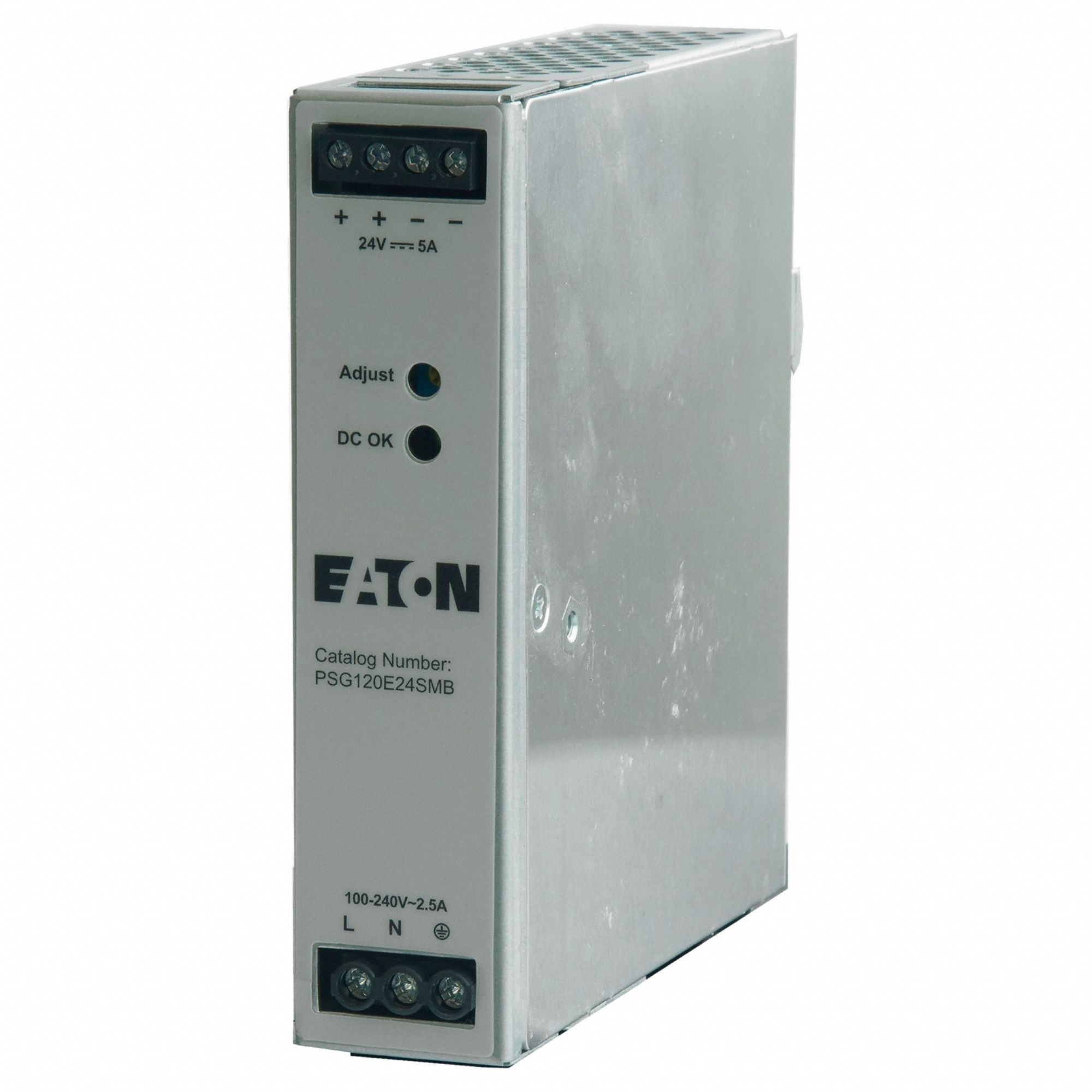 EATON, DIN Rail, 120 W Output Power - Rated, DC Power Supply - 818JN6 ...
