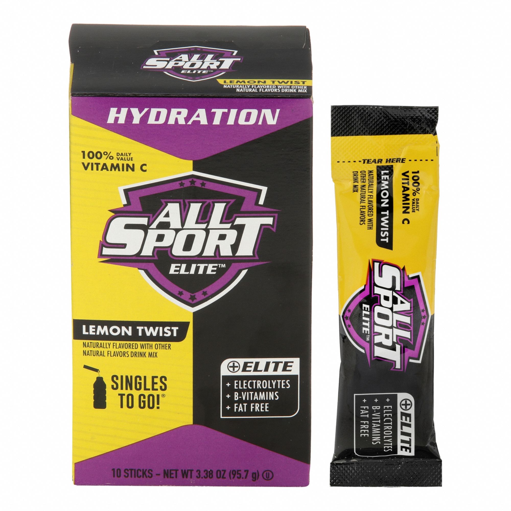 ALL SPORT, Lemon Twist, Single-Serve, Sports Drink Mix - 818K69|30811 ...