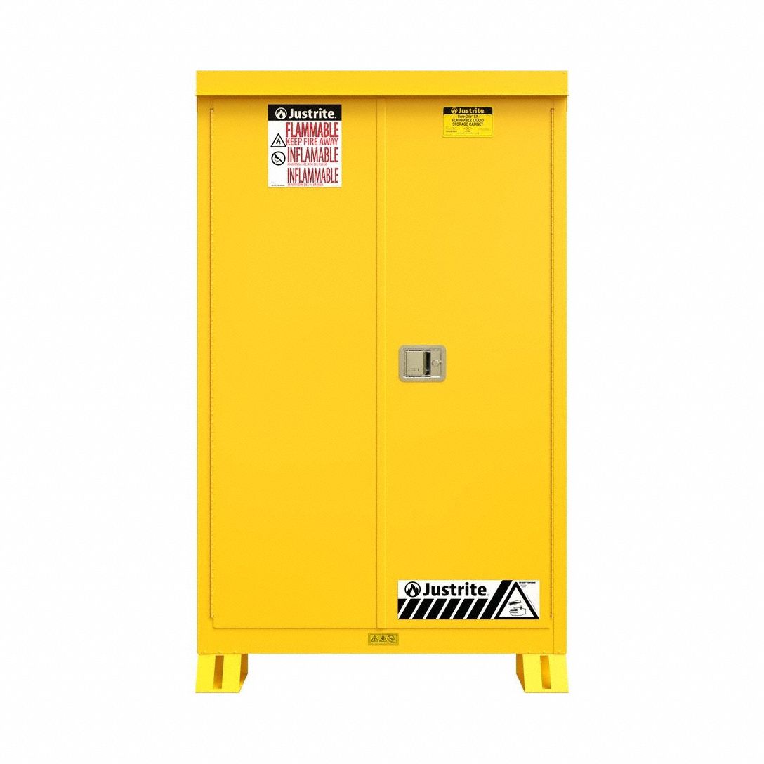 JUSTRITE, Outdoor Std with Legs, 90 gal, Outdoor Safety Cabinet ...