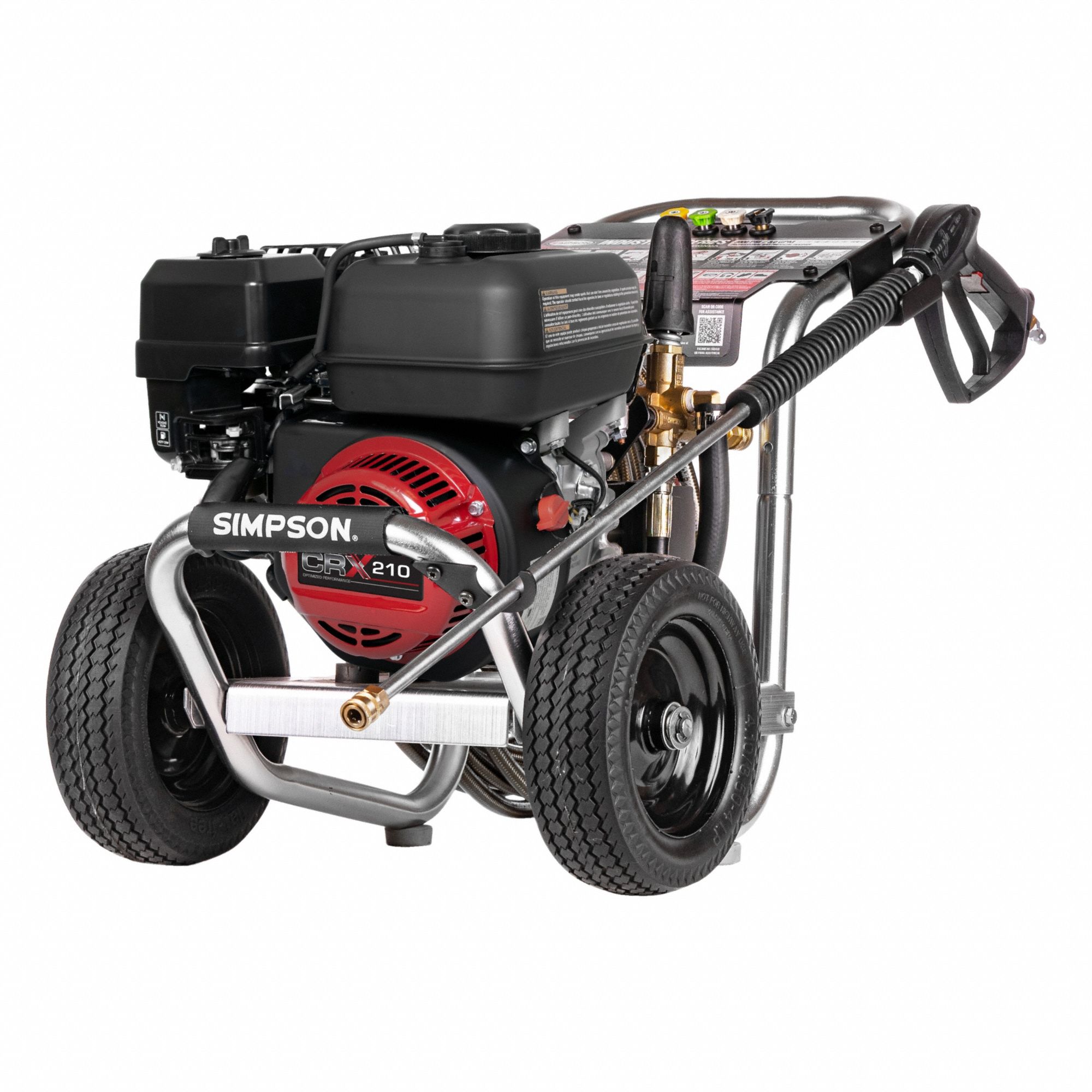 SIMPSON, Heavy Duty, Cart, Gas-Powered Pressure Washer - 819NY6|61282 ...