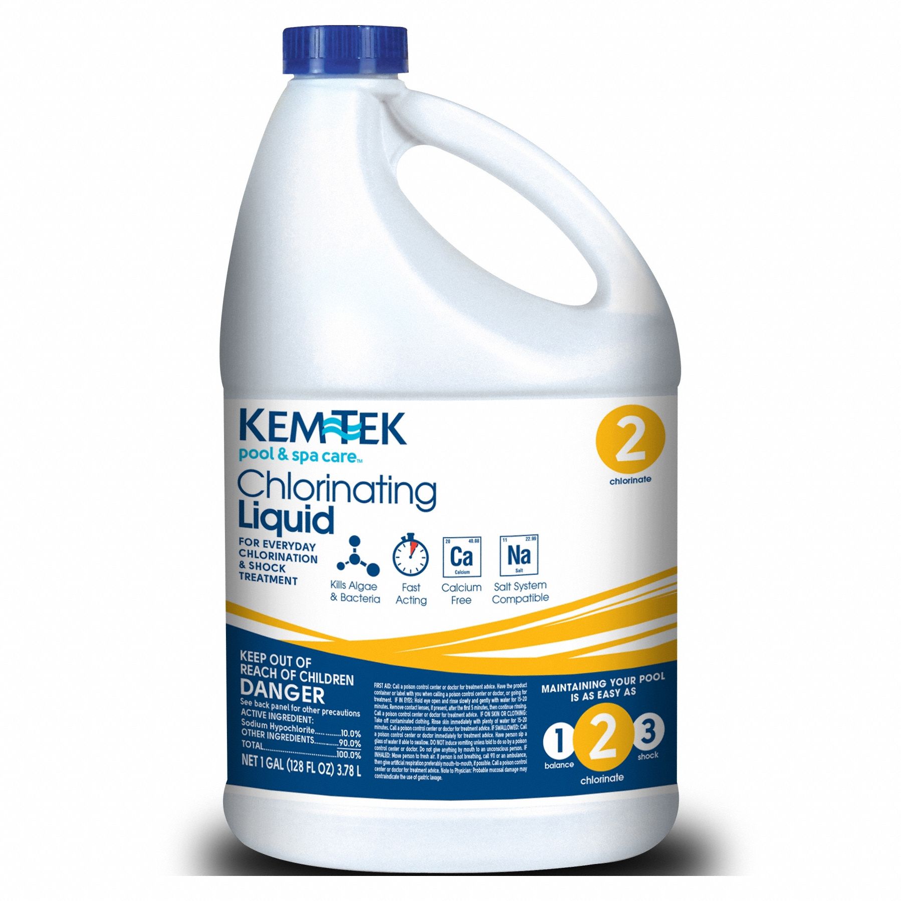 KEM TEK, Liquid, Jug, Chlorine - 819P88|26009047373 - Grainger
