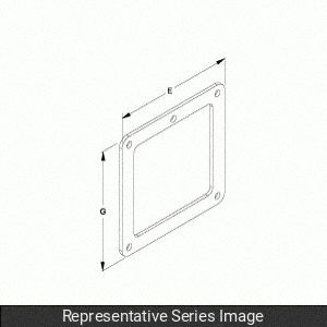 HAMMOND MANUFACTURING, 8 in Wd, 8 in Ht, Wireway Box Connector - 819RL8 ...