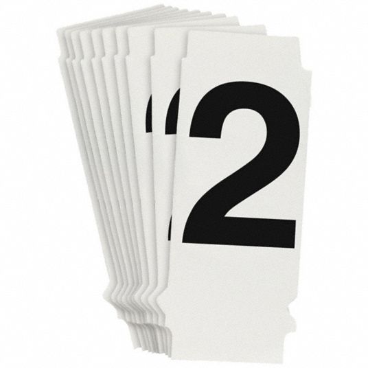 1 in Character Ht, Indoor/Outdoor, Numbers and Letters Labels - 800P08 ...