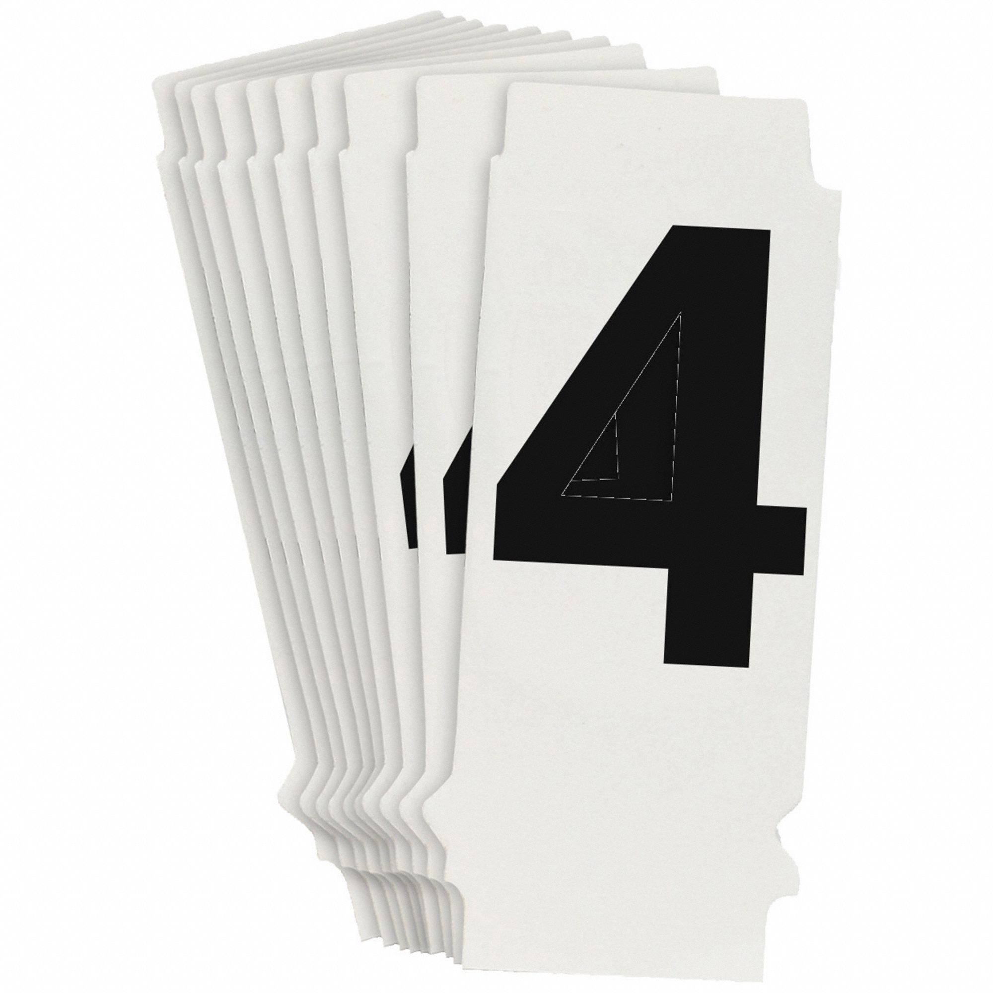 1 in Character Ht, Indoor/Outdoor, Numbers and Letters Labels - 800P10 ...