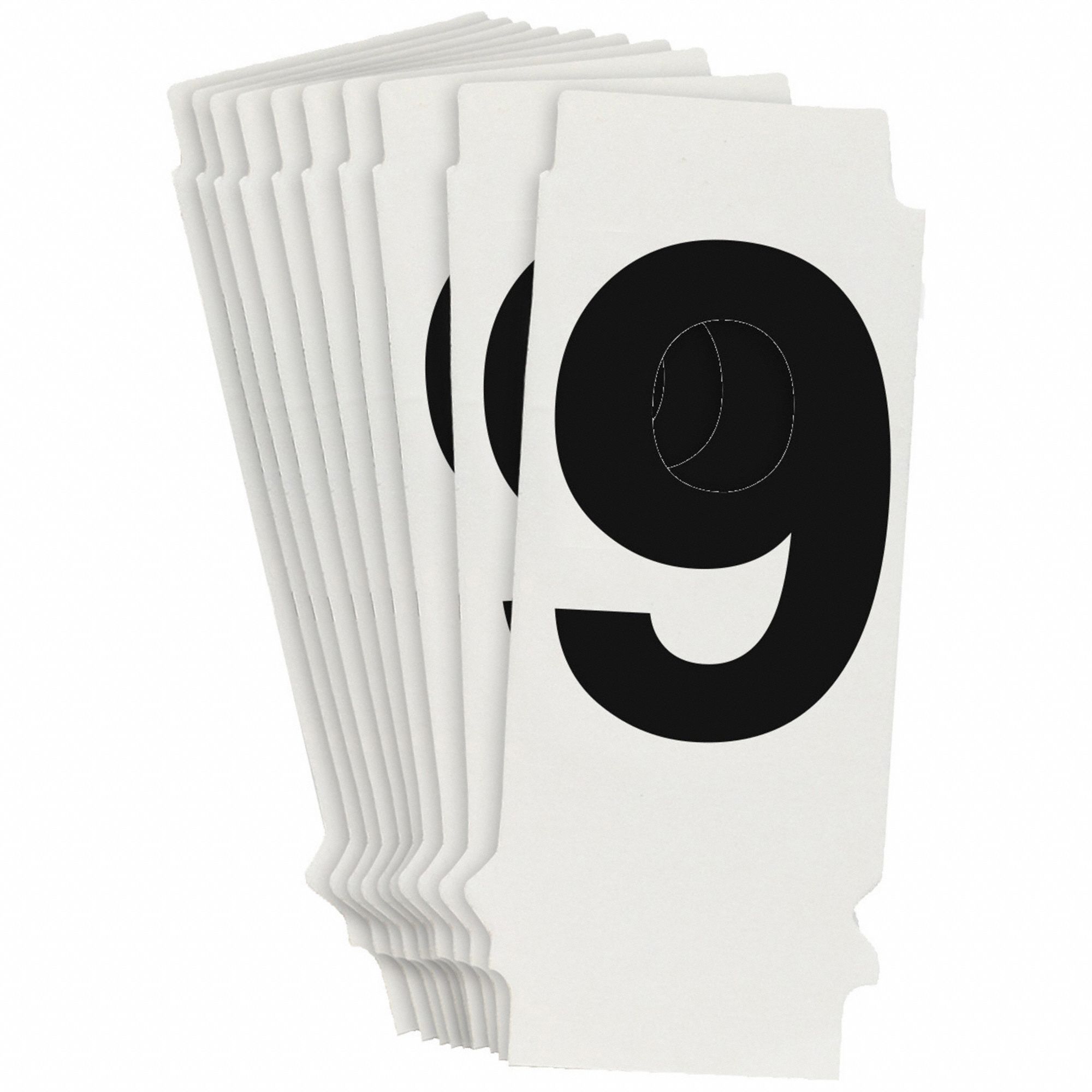 1 in Character Ht, Indoor/Outdoor, Numbers and Letters Labels - 800P15 ...