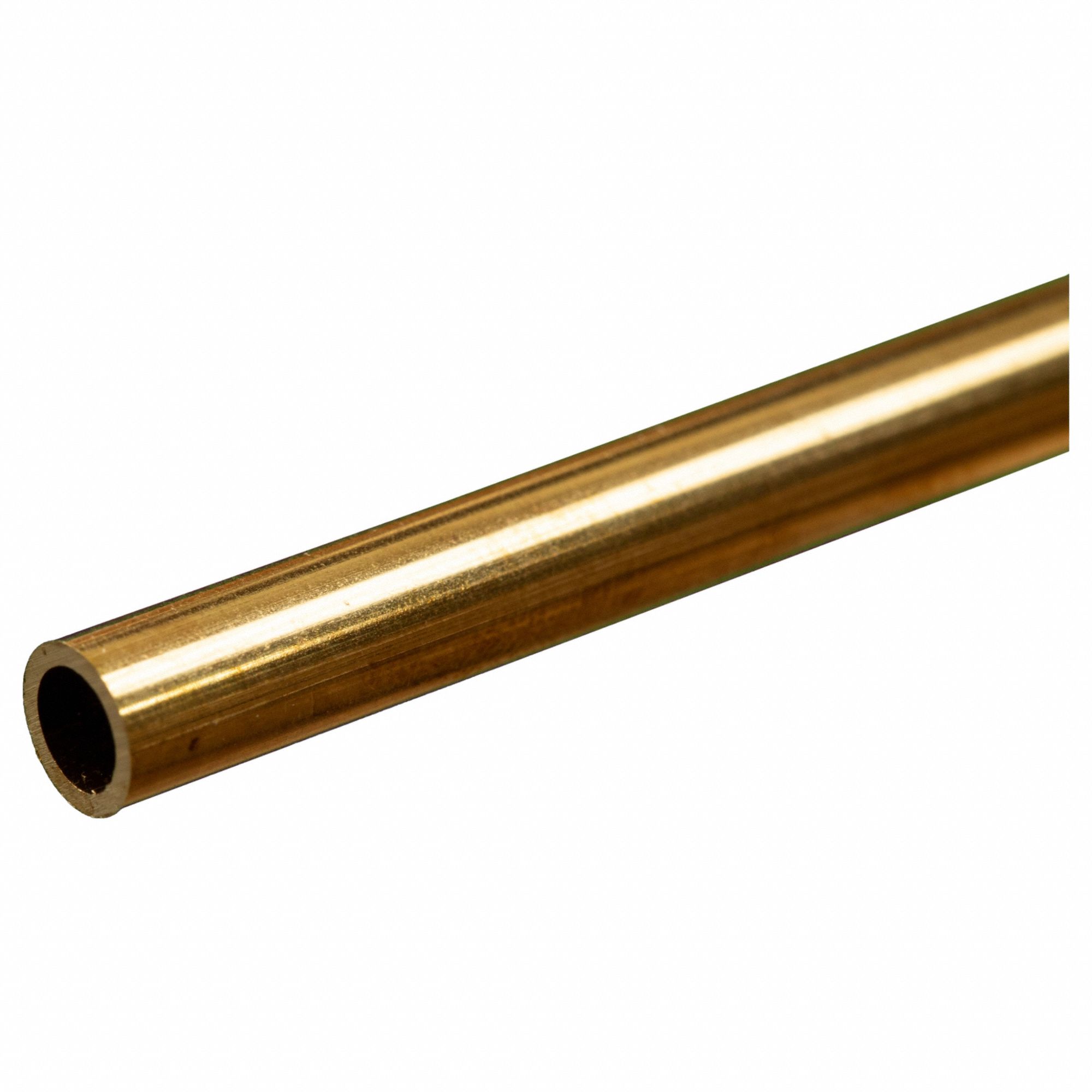 7/32 in Outside Dia, 0.161 in Inside Dia, 260 Brass Round Tube - 803VX7 ...