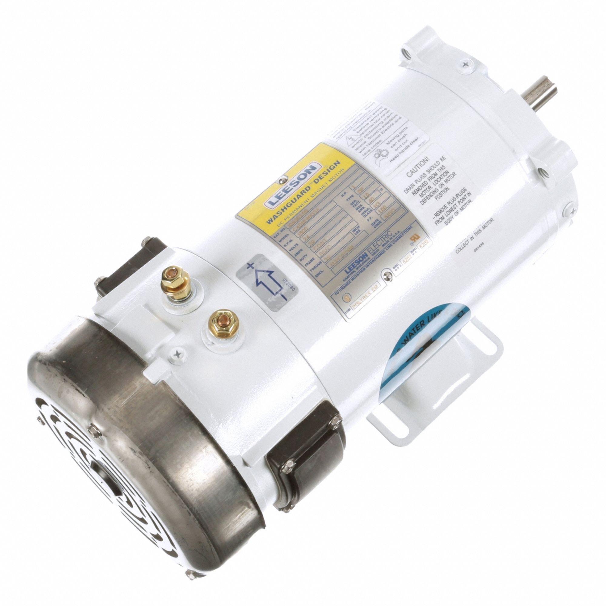 LEESON, 1 HP, 1,800 Nameplate RPM, DC Permanent Magnet Motor - 820GW5 ...