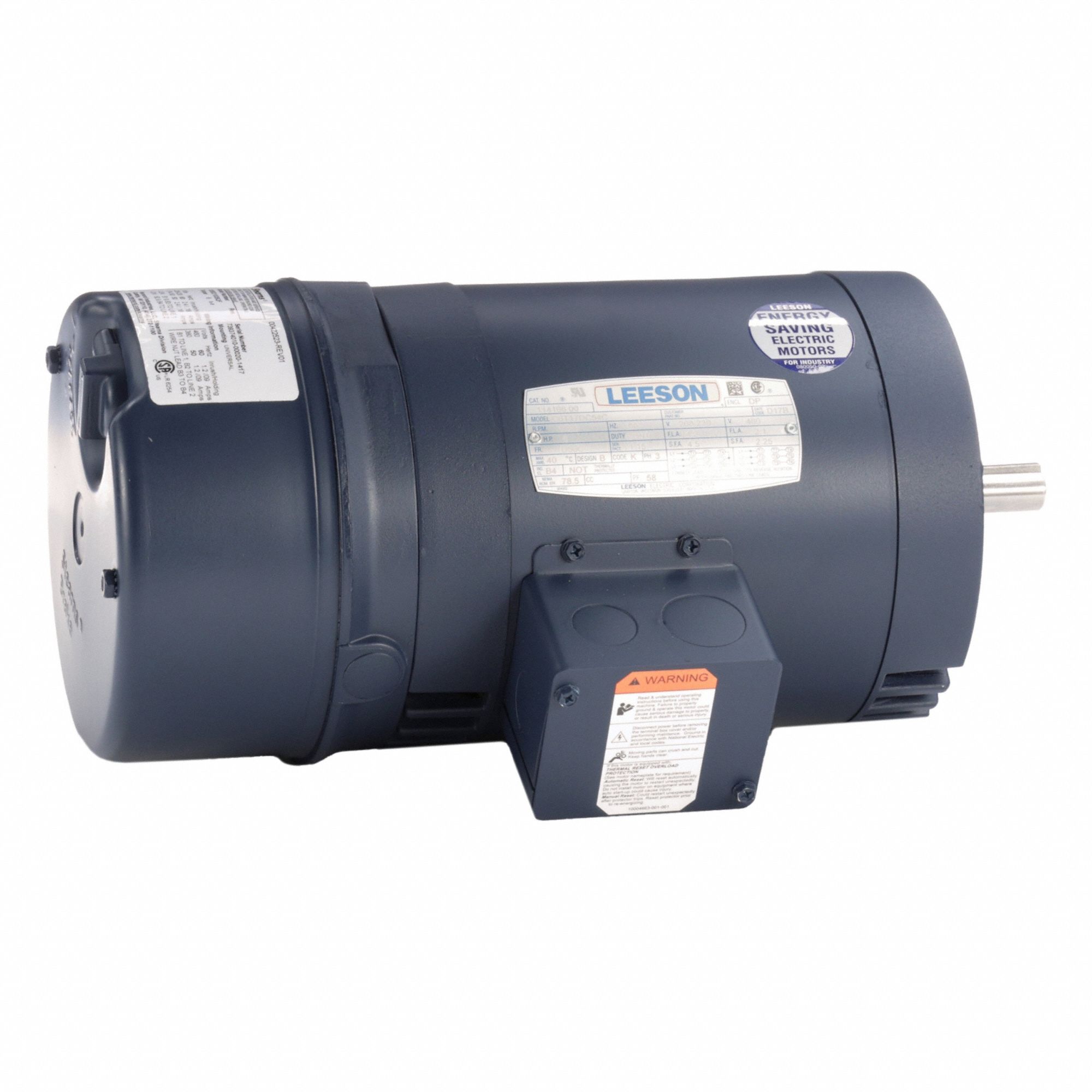 LEESON, Open Drip Proof, 1 hp Horsepower, Brake Motor - 820GY2|114166. ...