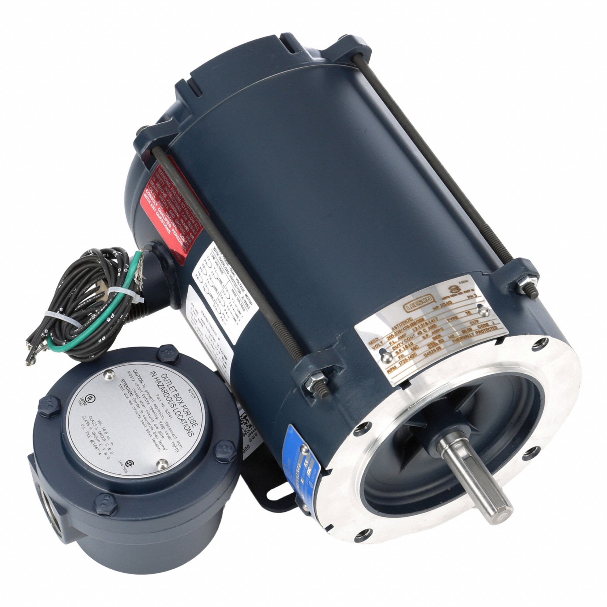 LEESON, Division I, Class I/Class II, Hazardous Location Motor - 820GY4 ...