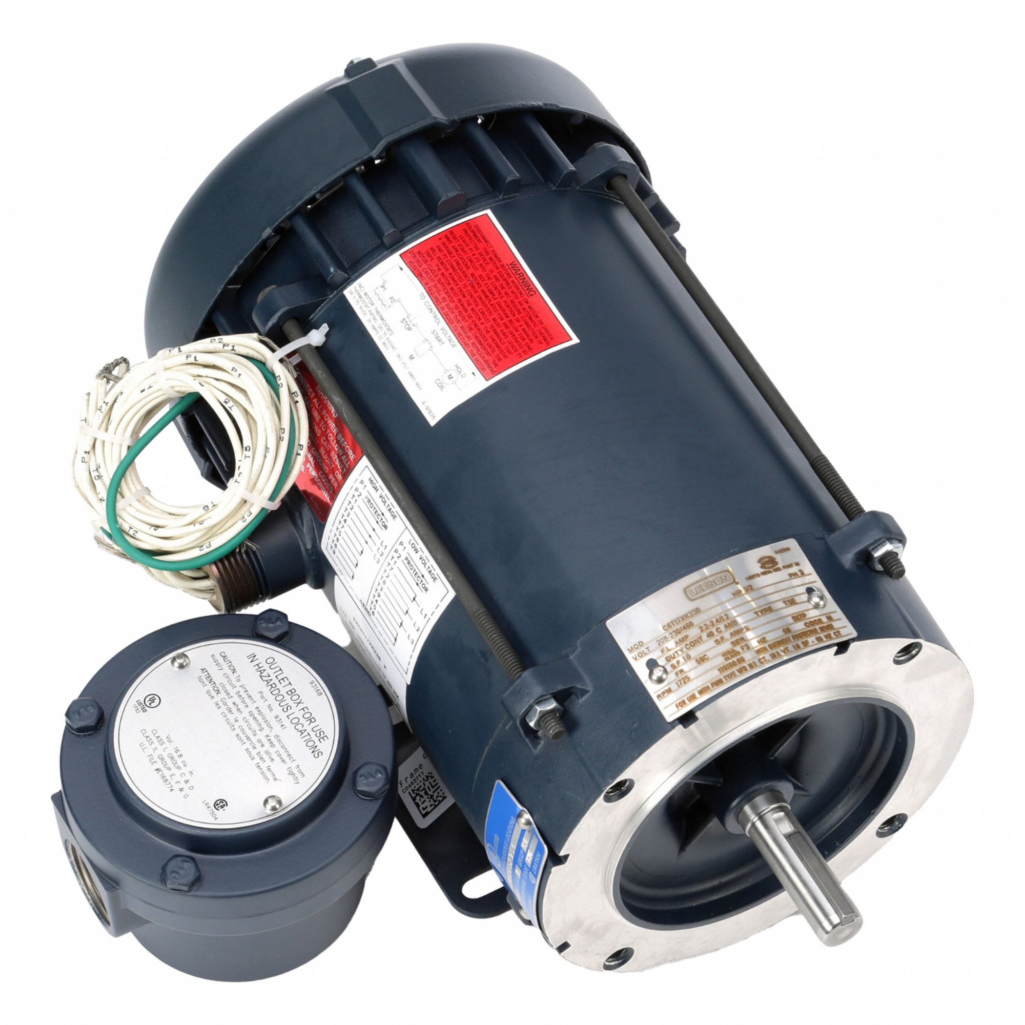 LEESON, Division I, Class I/Class II, Hazardous Location Motor - 820GY7 ...