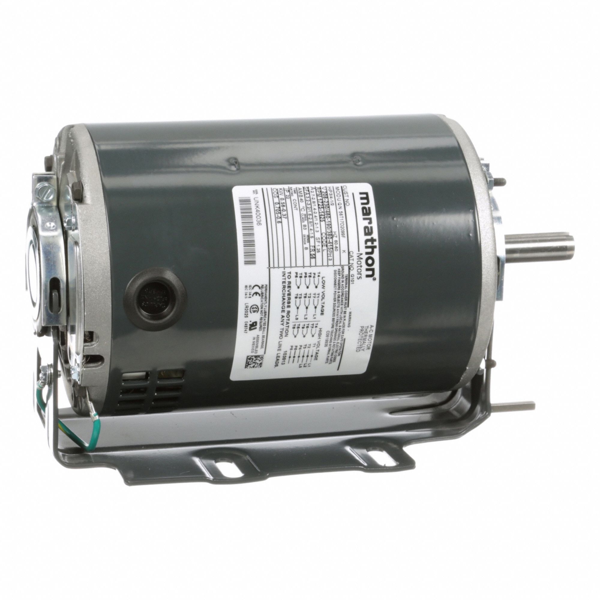 LEESON, 1 Speed, Open Dripproof, Direct Drive Blower Motor - 820H98 ...