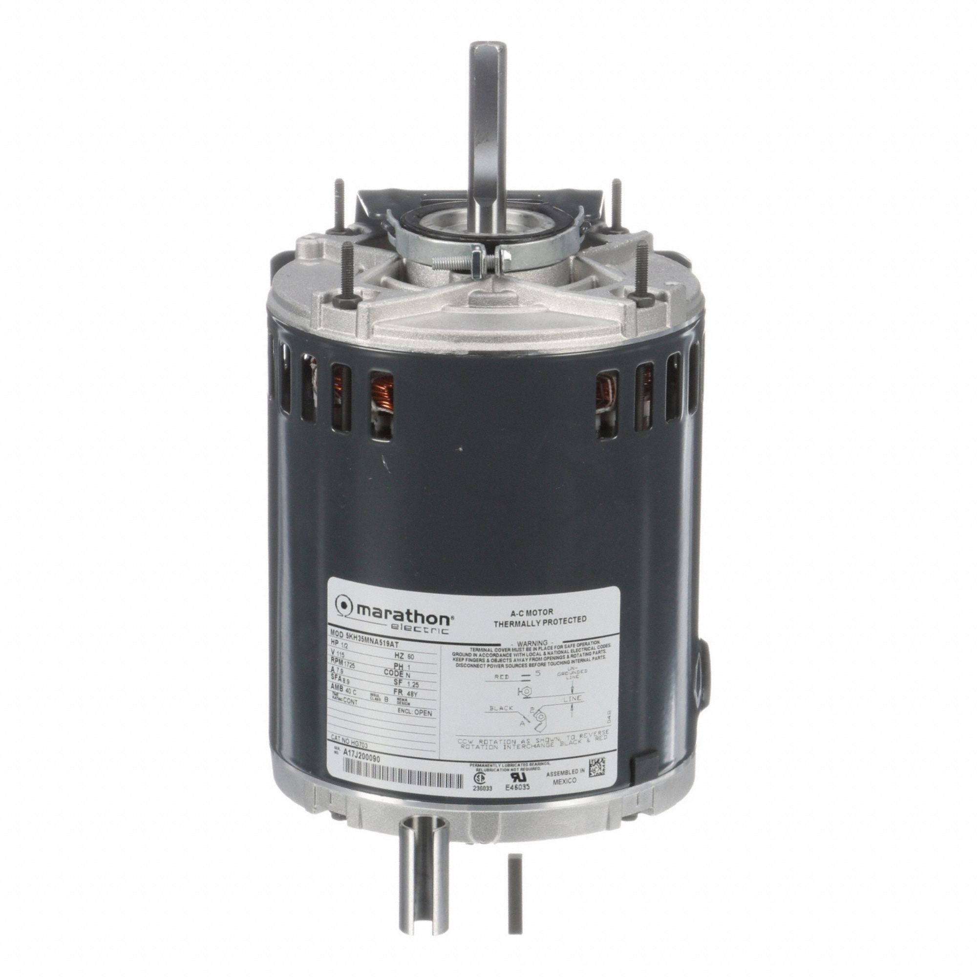 LEESON 5KH35MNA519T Direct Drive Blower Motor,115V AC 820HD1 | eBay