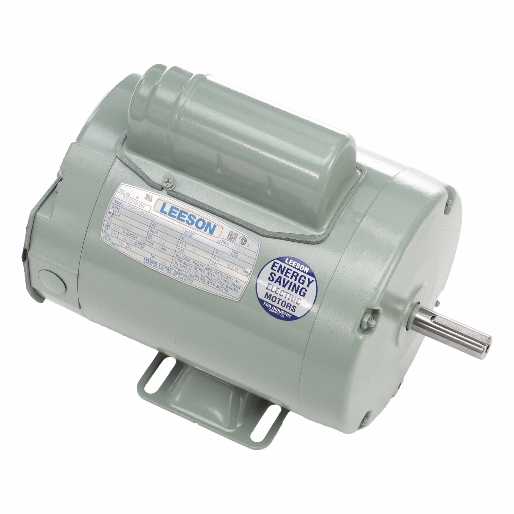 LEESON, Single Phase, Rigid Base, Farm Duty Motor - 820HH4|111333.00 ...