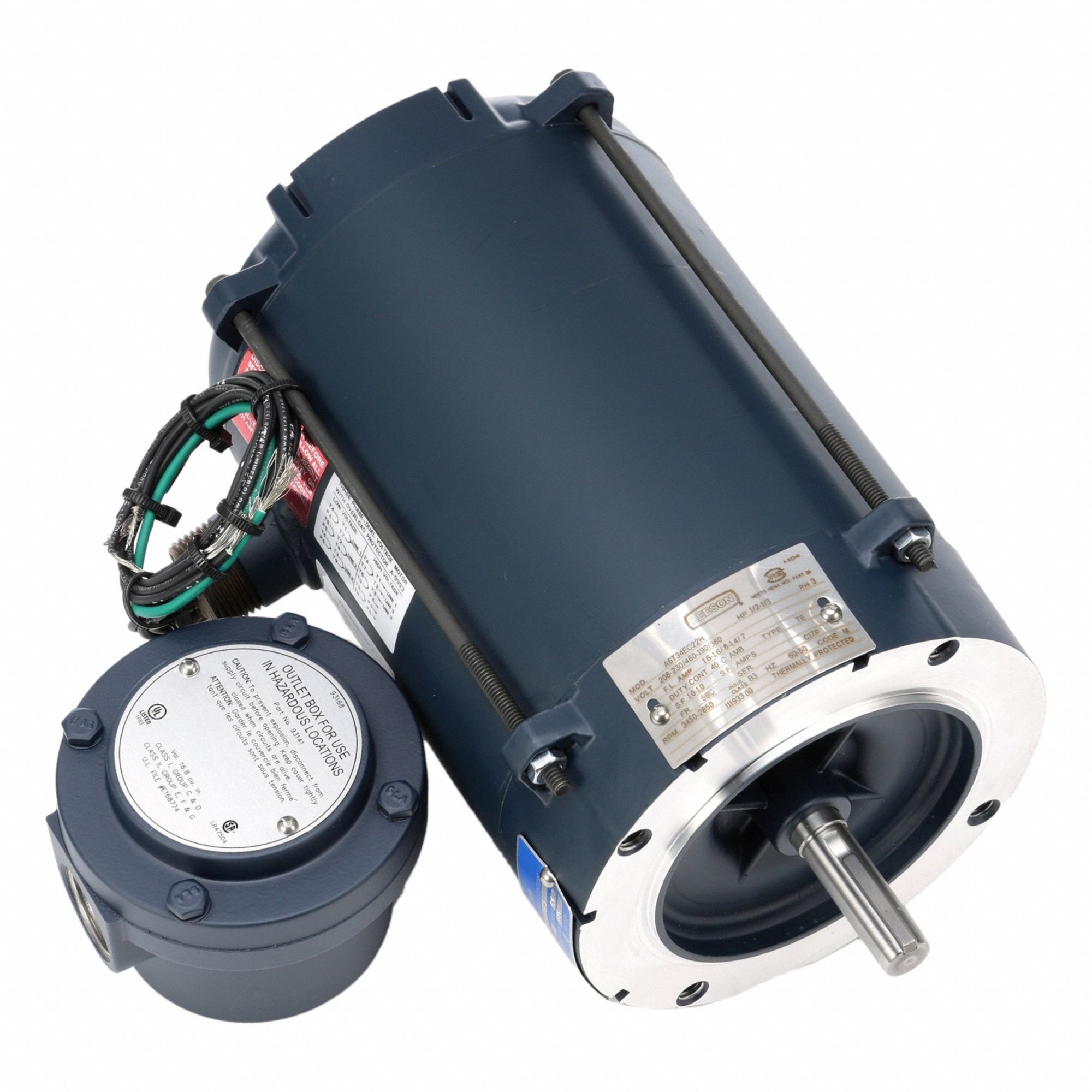 LEESON, Division I, Class I/Class II, Hazardous Location Motor - 820J50 ...