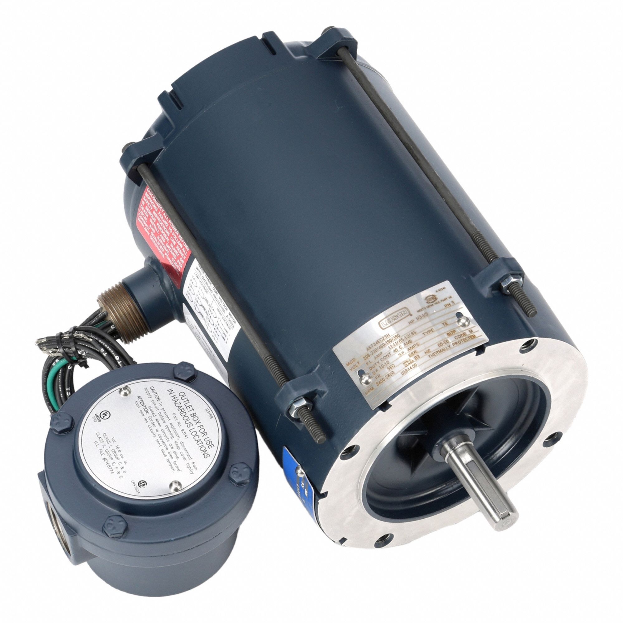 LEESON, Division I, Class I/Class II, Hazardous Location Motor - 820J52 ...