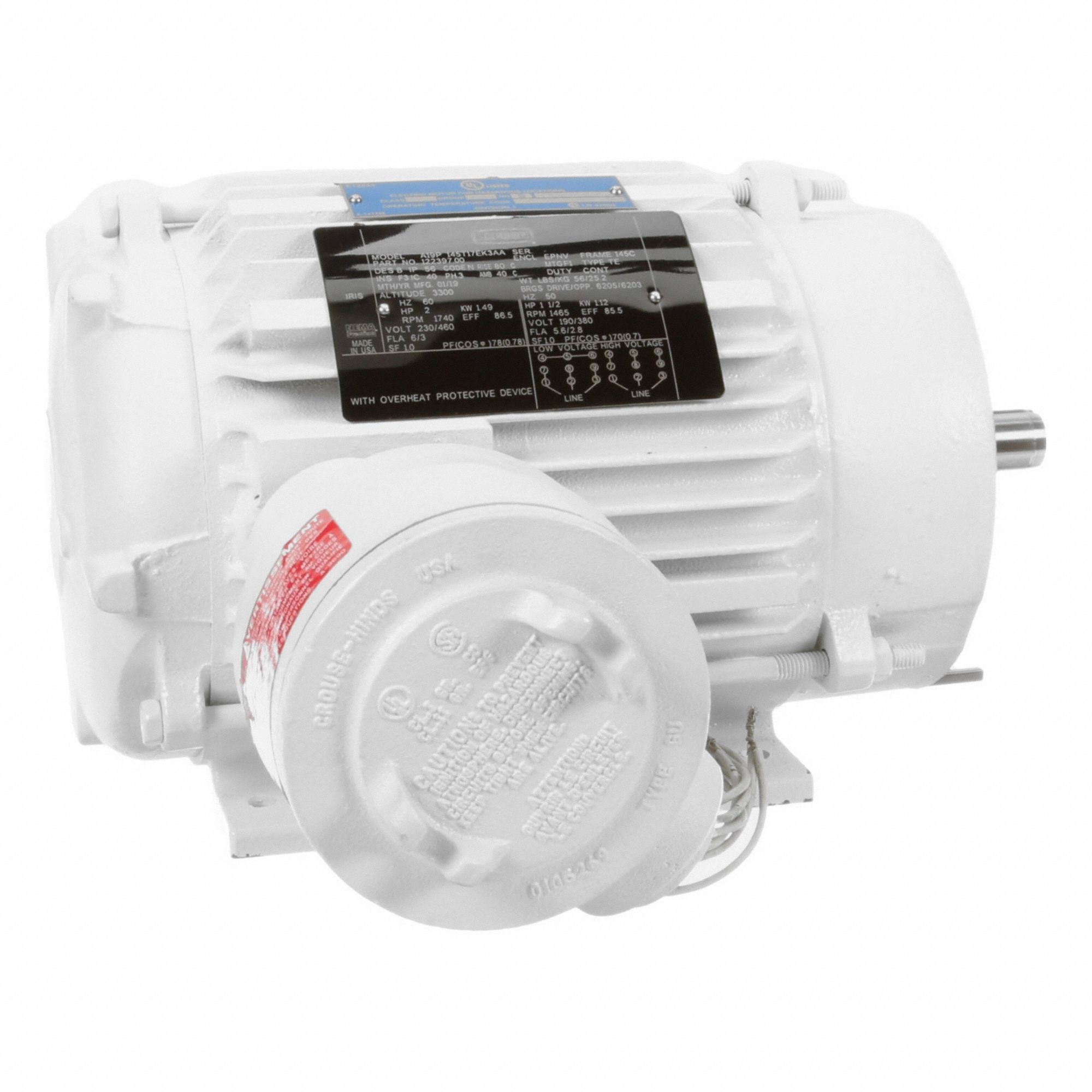 LEESON, Division I, Class I/Class II, Hazardous Location Motor - 820J87 ...