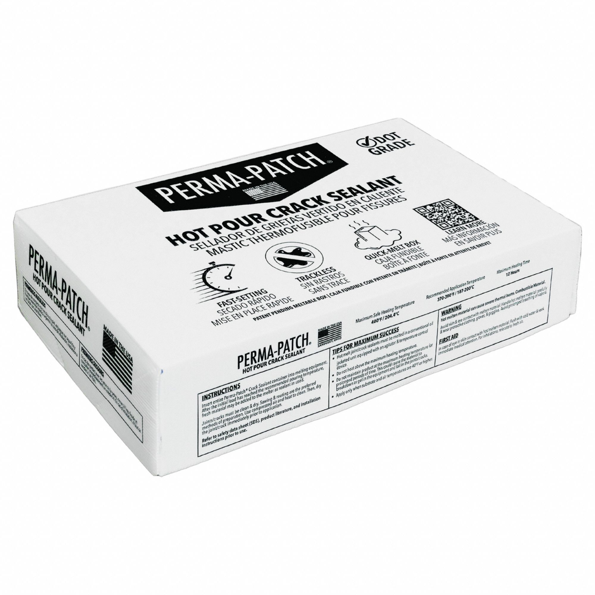 PERMA-PATCH, 1190, Black, Crack Filler - 820N11|PPCS-1190-MB - Grainger