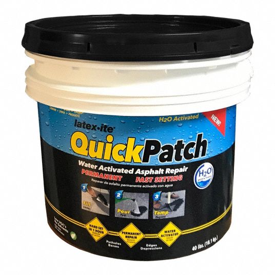 LATEX-ITE, Quick Patch H2O, Limestone Asphalt Mix, Asphalt Patch ...