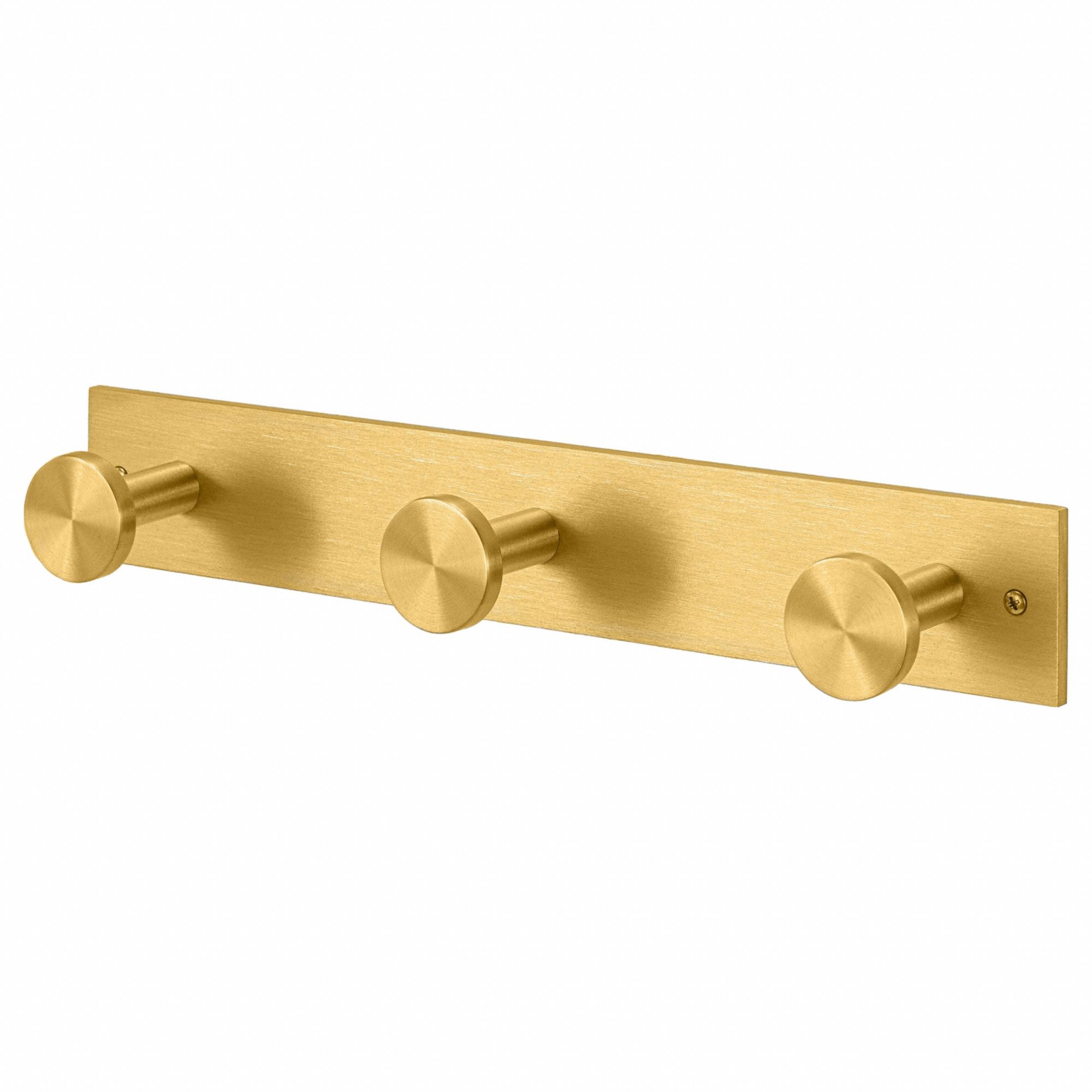 GLARO, 3 Hooks, 2 1/2 in Overall Ht, Garment Hook Rack - 820VG5|D3-BE ...