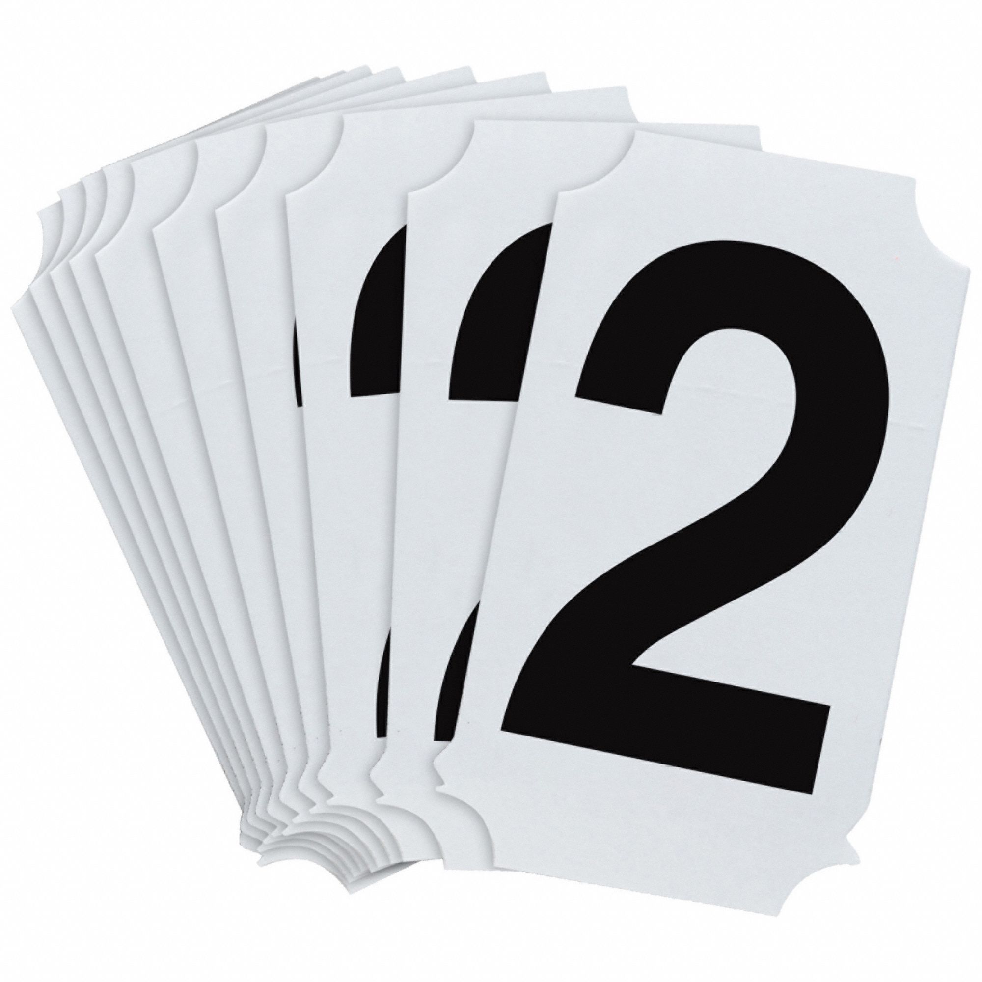 2 in Character Ht, Indoor/Outdoor, Numbers and Letters Labels - 800P28 ...