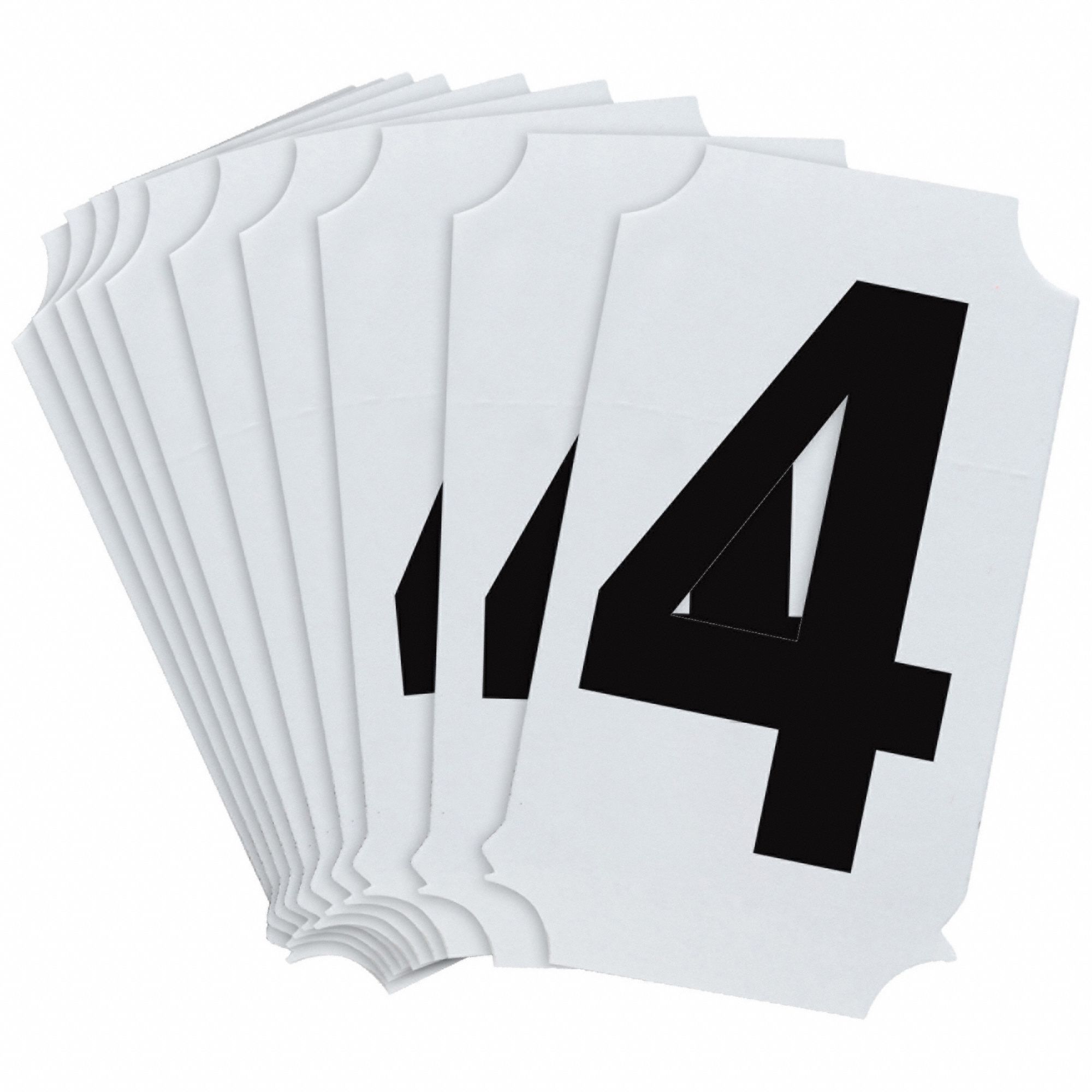 2 in Character Ht, Indoor/Outdoor, Numbers and Letters Labels - 800P30 ...