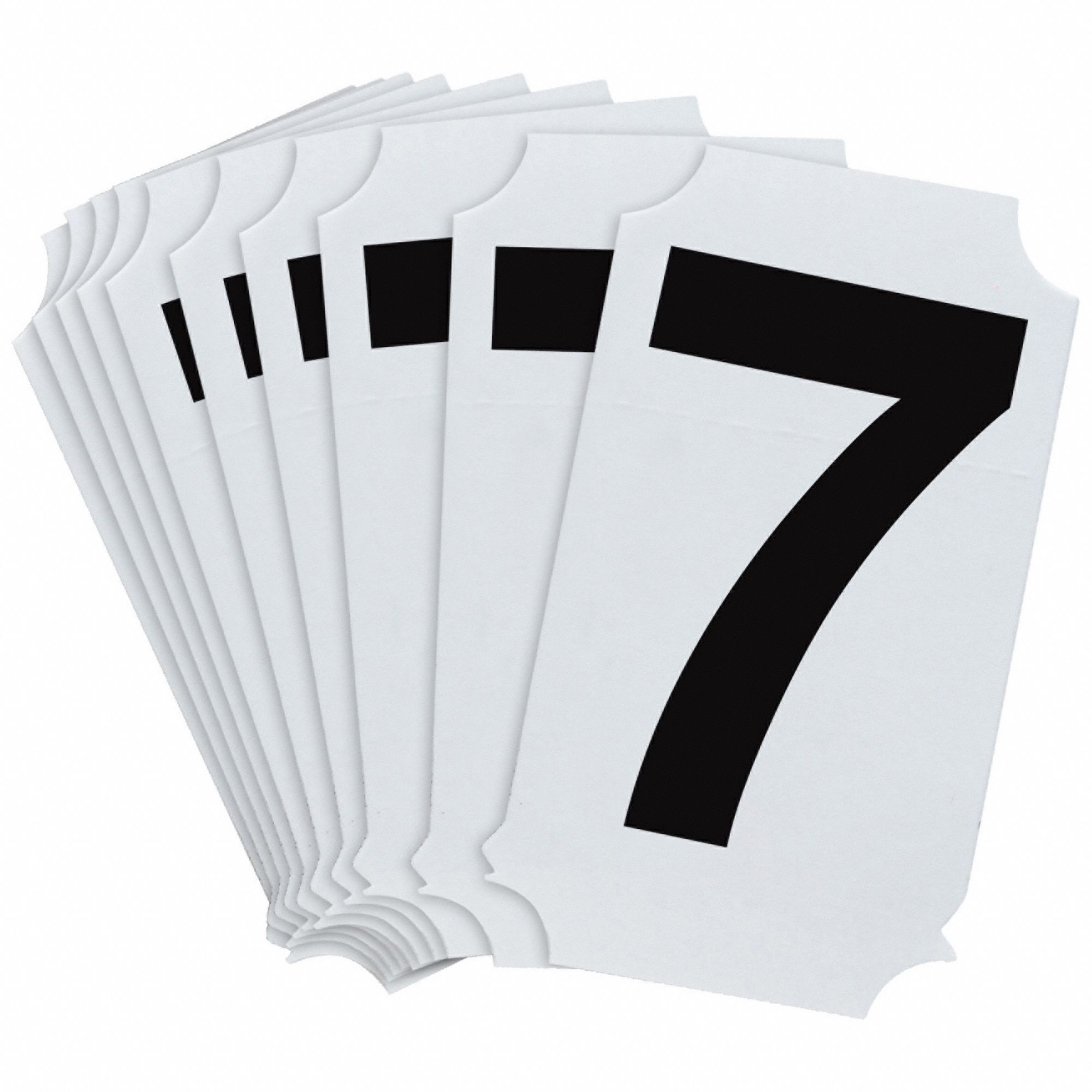 2 in Character Ht, Indoor/Outdoor, Numbers and Letters Labels - 800P33 ...