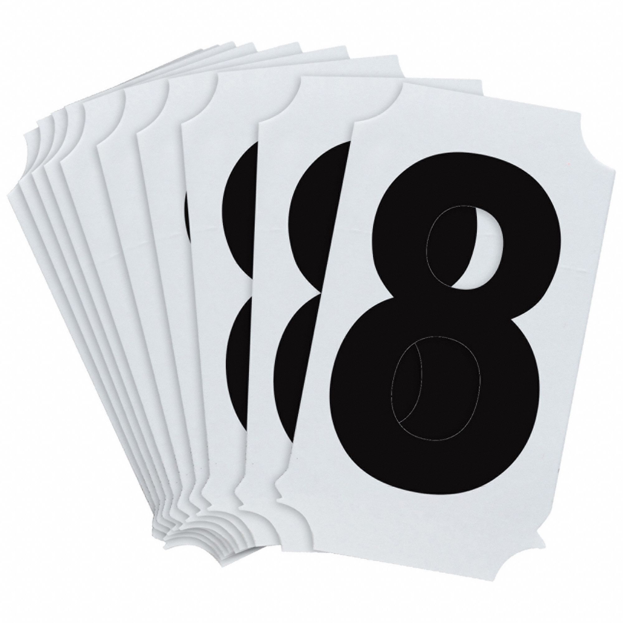 2 in Character Ht, Indoor/Outdoor, Numbers and Letters Labels - 800P34 ...