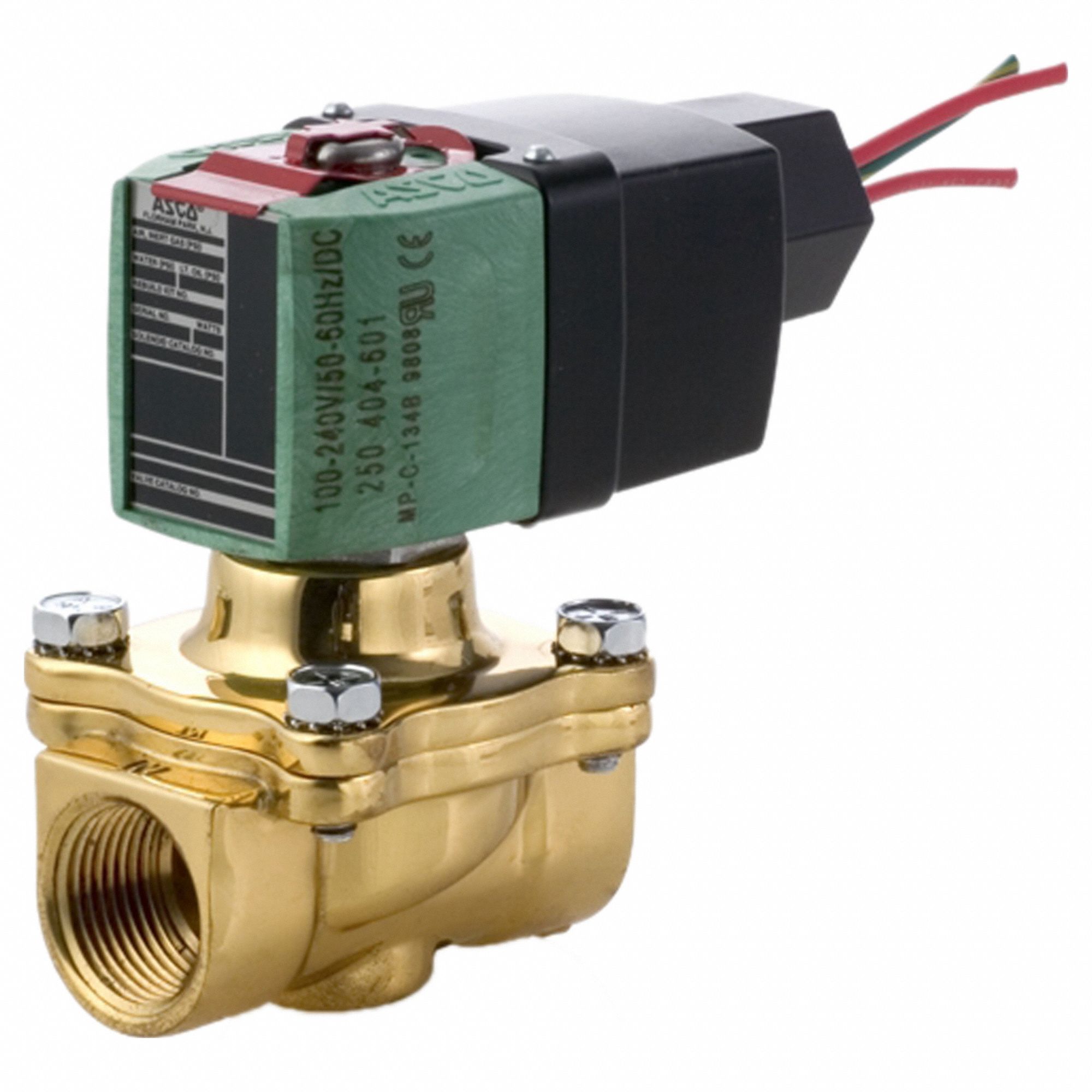 REDHAT, 2-Way, Normally Closed, Solenoid Valve - 806HT3|8210P004 24-120 - Grainger