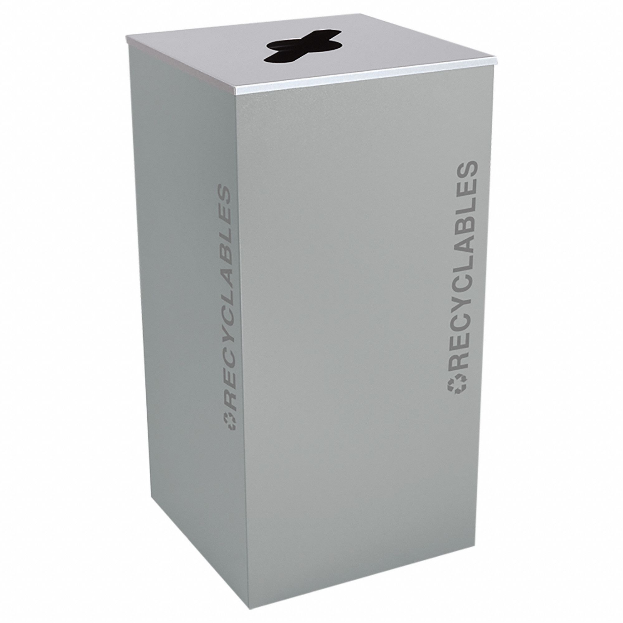 GRAINGER, Steel, 36 gal Container Capacity, Recycling Can - 821X45 ...