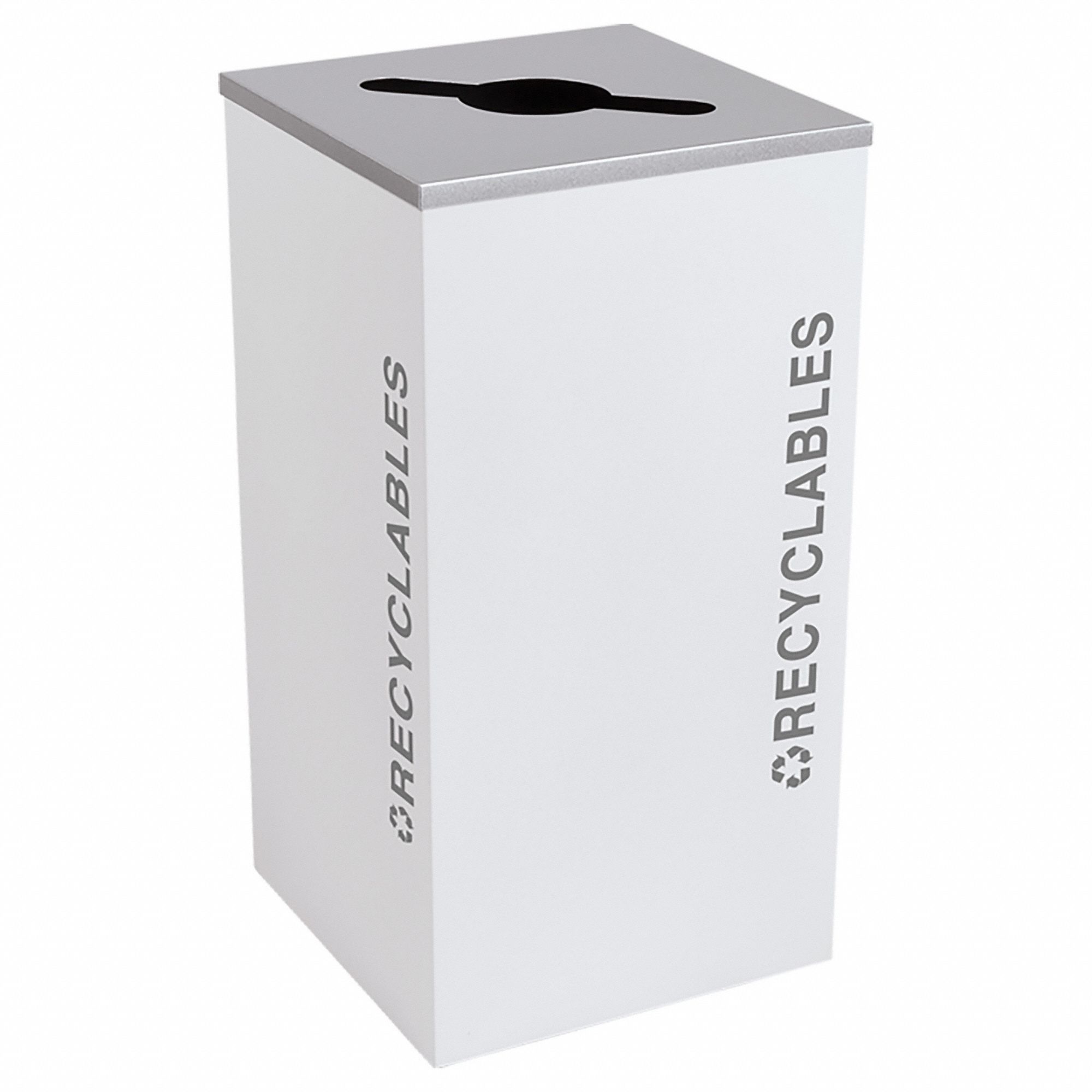 GRAINGER, Steel, 24 gal Container Capacity, Recycling Can - 821X58 ...