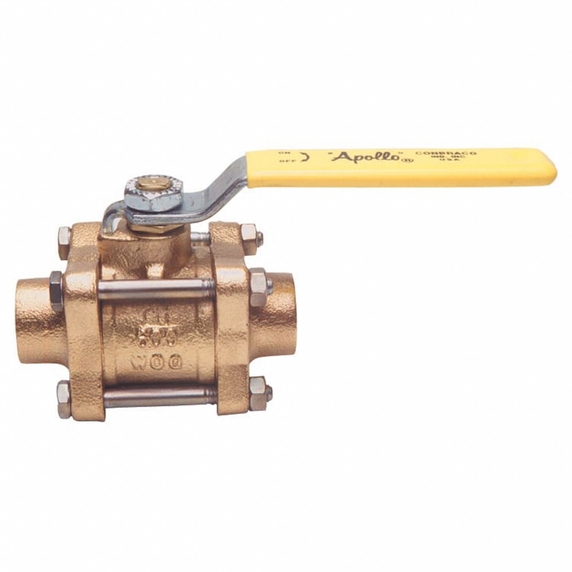 APOLLO 8220301 Bronze Ball Valve,Inline,Sweat,1/2 in 1CLD9 670750727030 ...