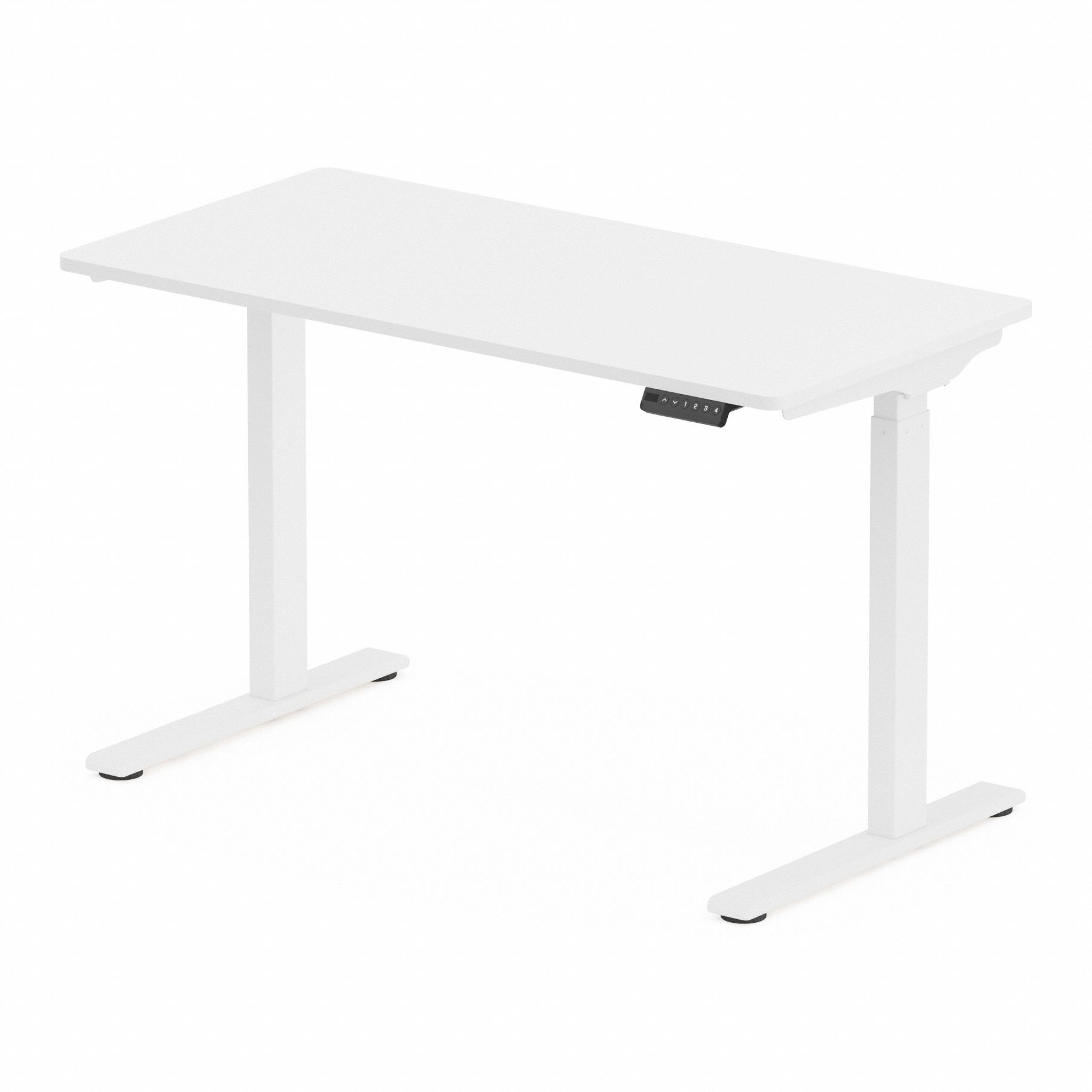 FLEXISPOT, White, Laminate, Adjustable Standing Desk - 828L18|E9W ...