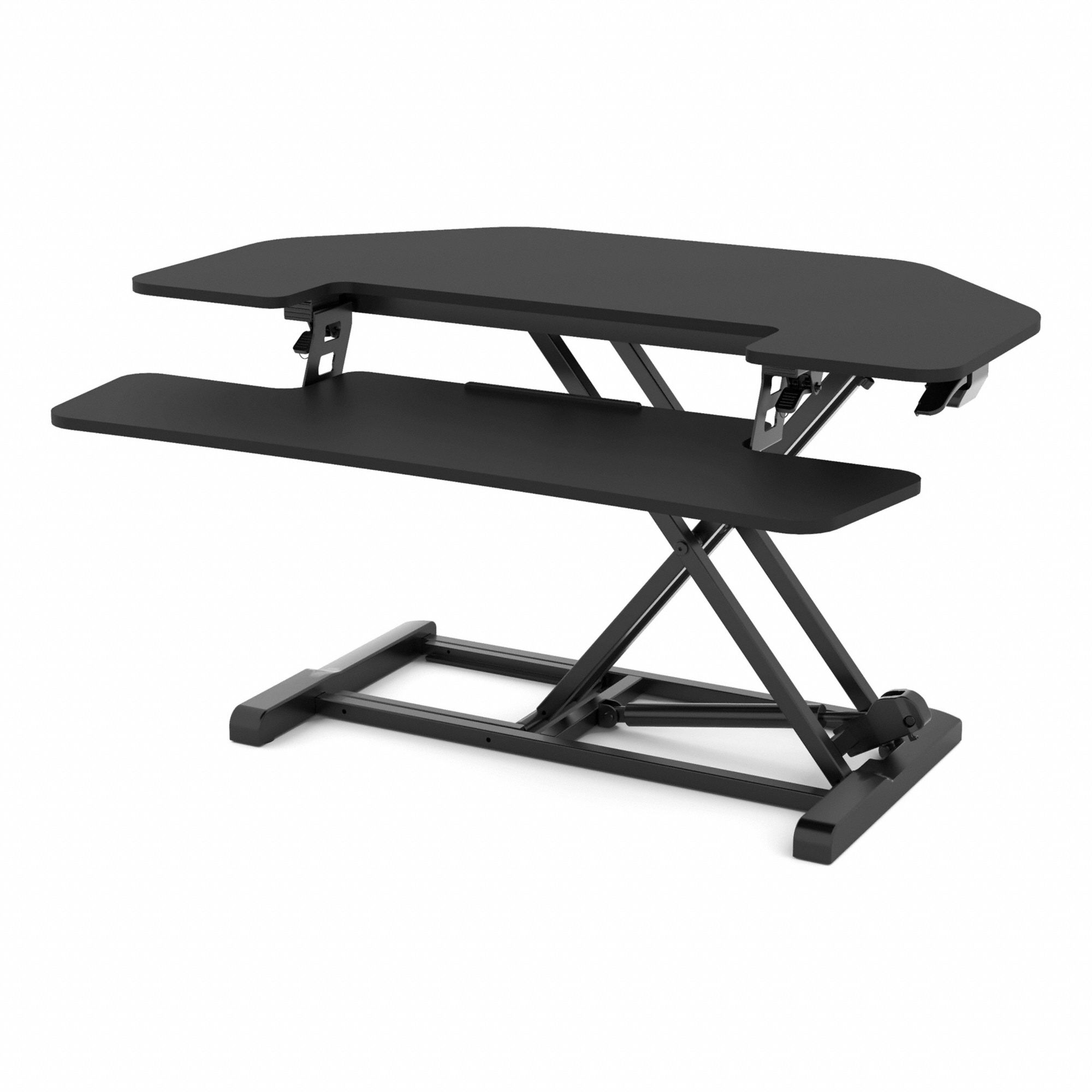 FLEXISPOT, Black, Medium Density Fiberboard, Standing Desk Converter ...