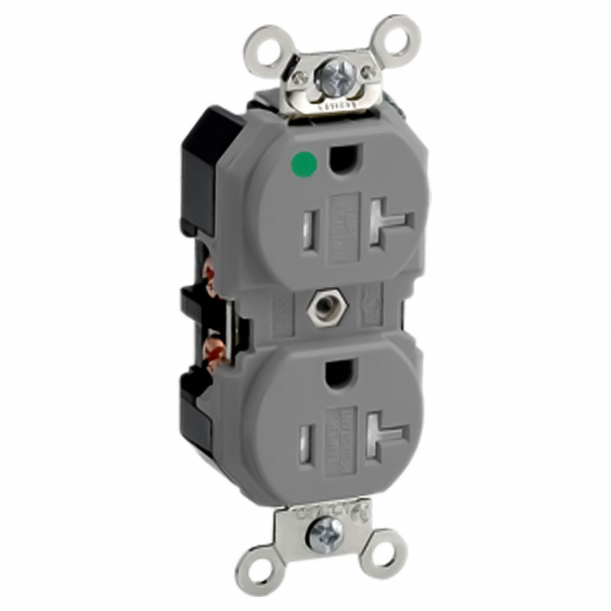 LEVITON, Duplex, 5-20R, Hospital Grade Receptacle - 810UA7|8300-SGG ...