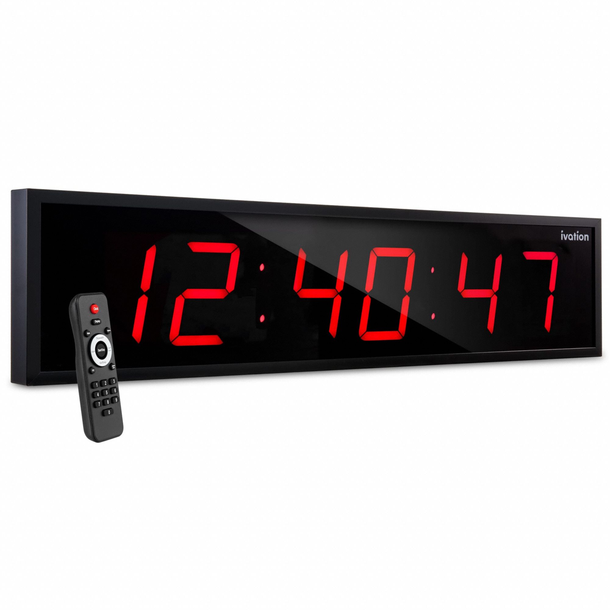 IVATION, LED, 6 Digits, Digital Clock - 831NU3|JID0172TRED - Grainger