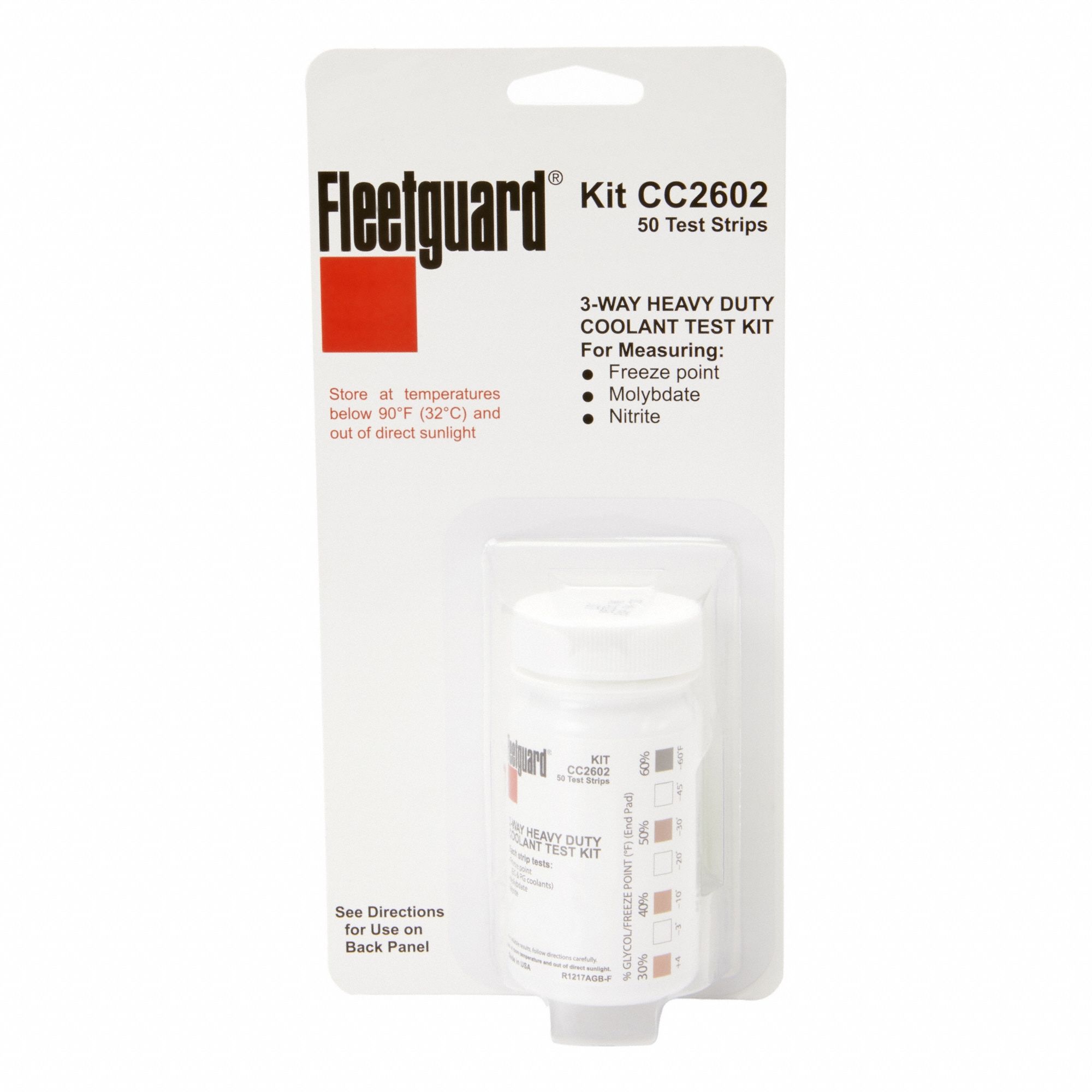 FLEETGUARD, Coolant System Test, Strip, Coolant Test Strips - 832G67 ...