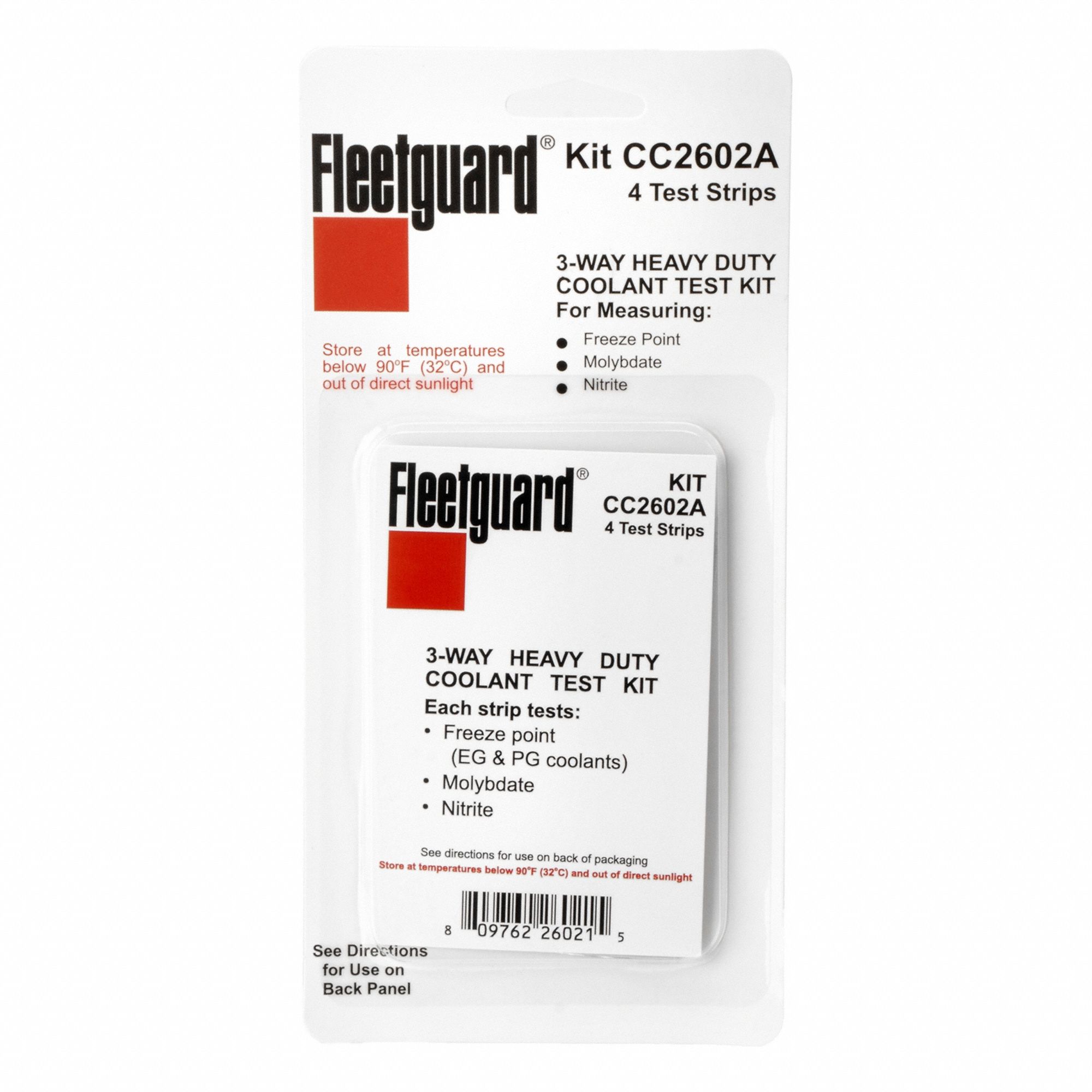 FLEETGUARD, Coolant System Test, Strip, Coolant Test Strips - 832G68 ...