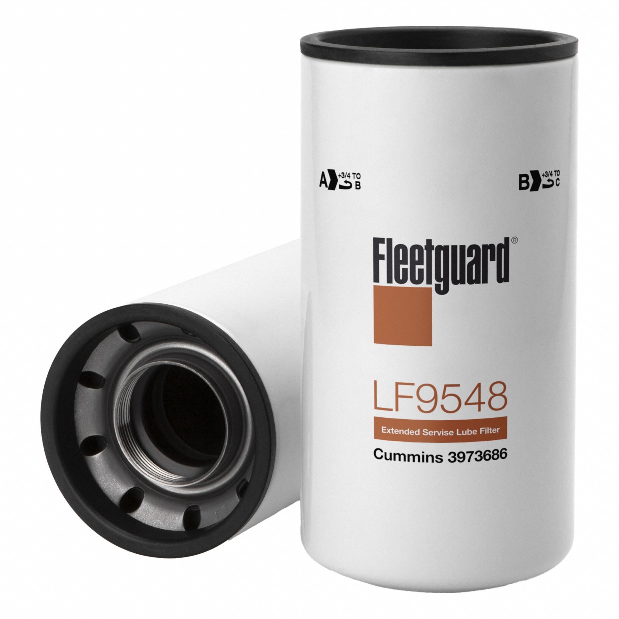 FLEETGUARD, 2 1/4"-12 UNS-2B Thread Size, 10 1/2 in Overall Ht ...