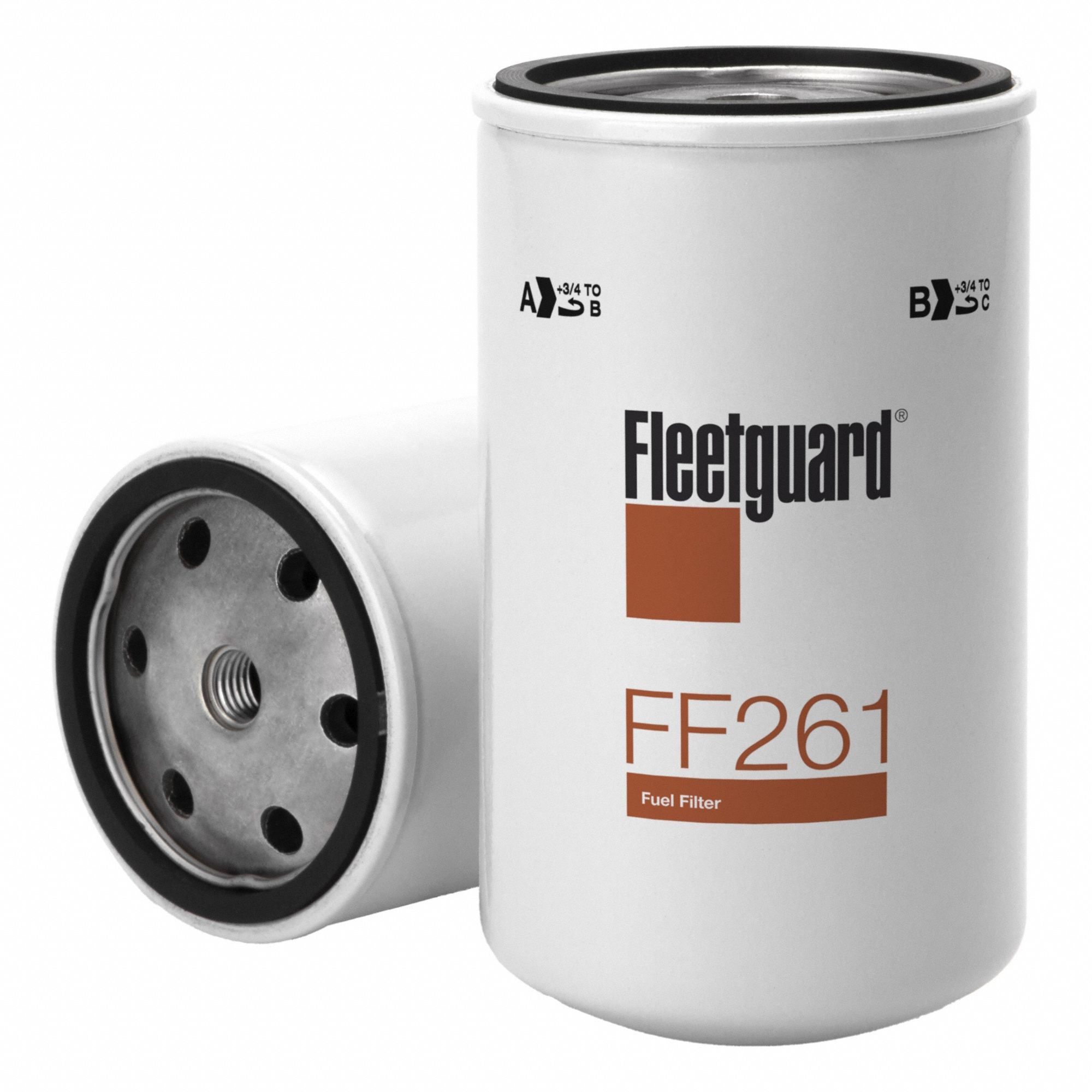 FLEETGUARD, 12 3/4 in Overall Lg, 3 3/8 in Outside Dia, Automotive Fuel ...