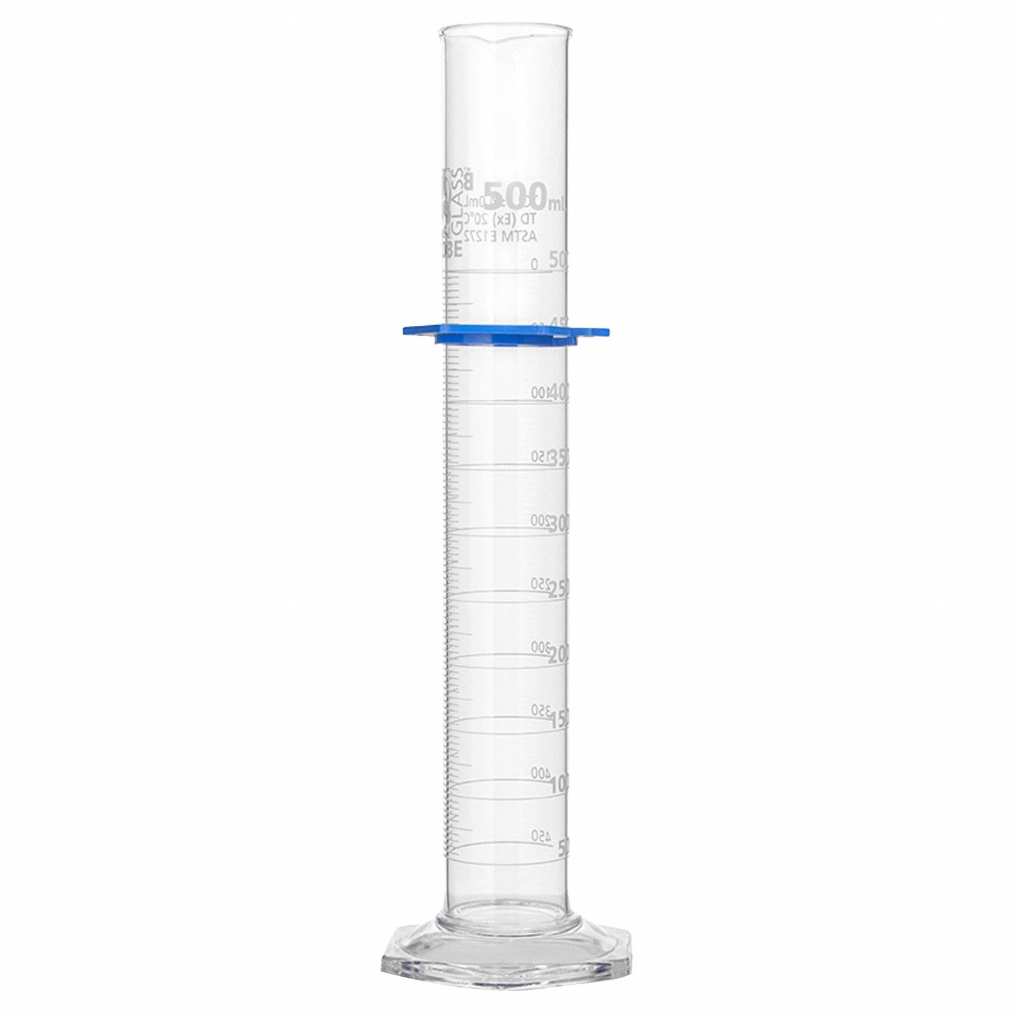 Borosilicate Glass, 500 mL Capacity - mL, Cylinder - 811GF6|8330500 ...