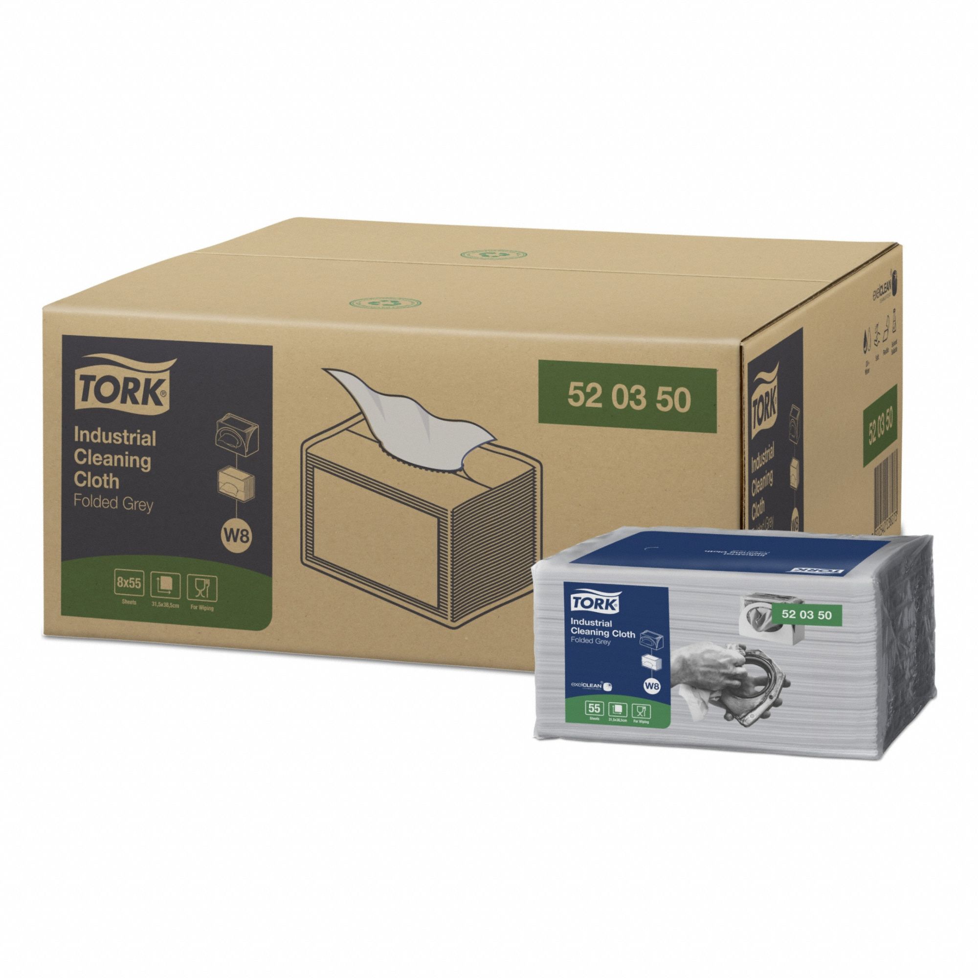 TORK, Soft Pack, Heavy Absorbency, Dry Wipe - 833D92|520350 - Grainger
