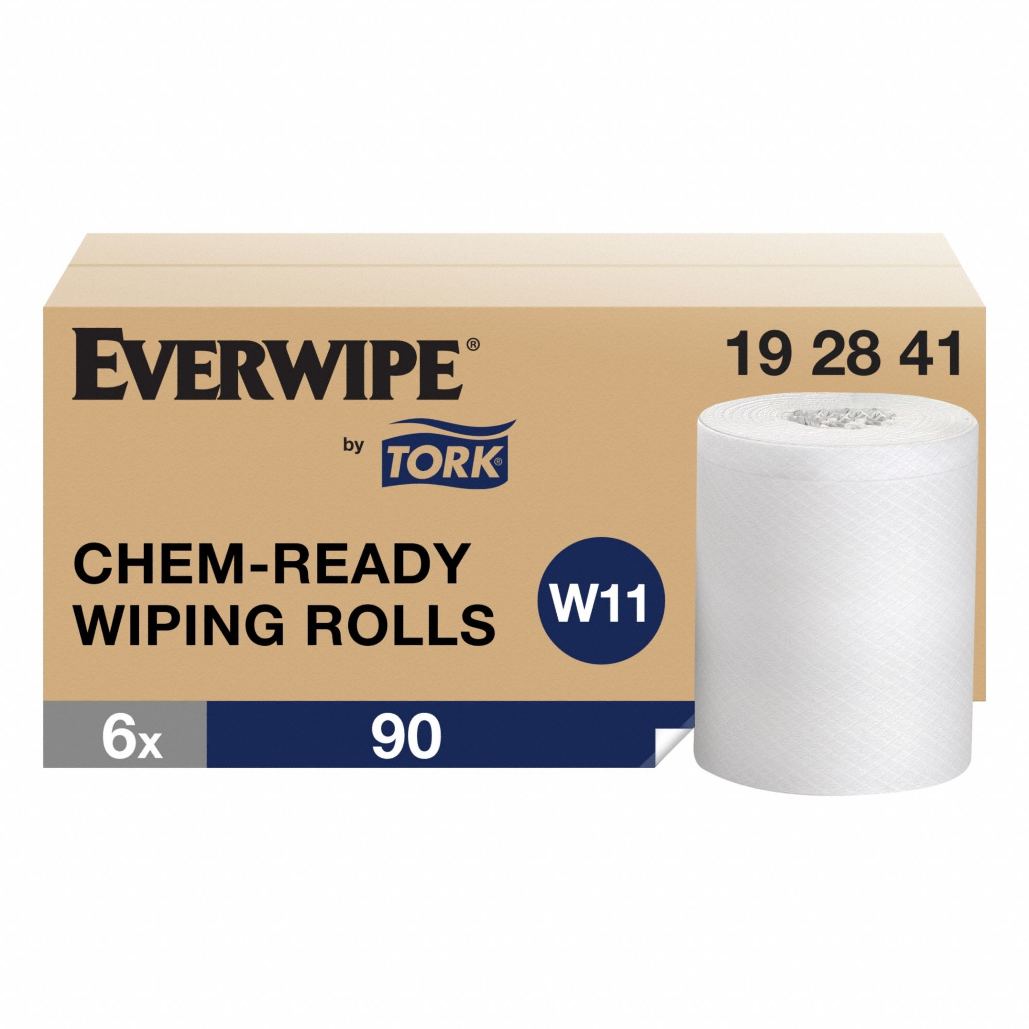 TORK, Everwipe®, 12 in x 10 1/2 in Sheet Size, Dry Wipe Roll - 833GD3 ...