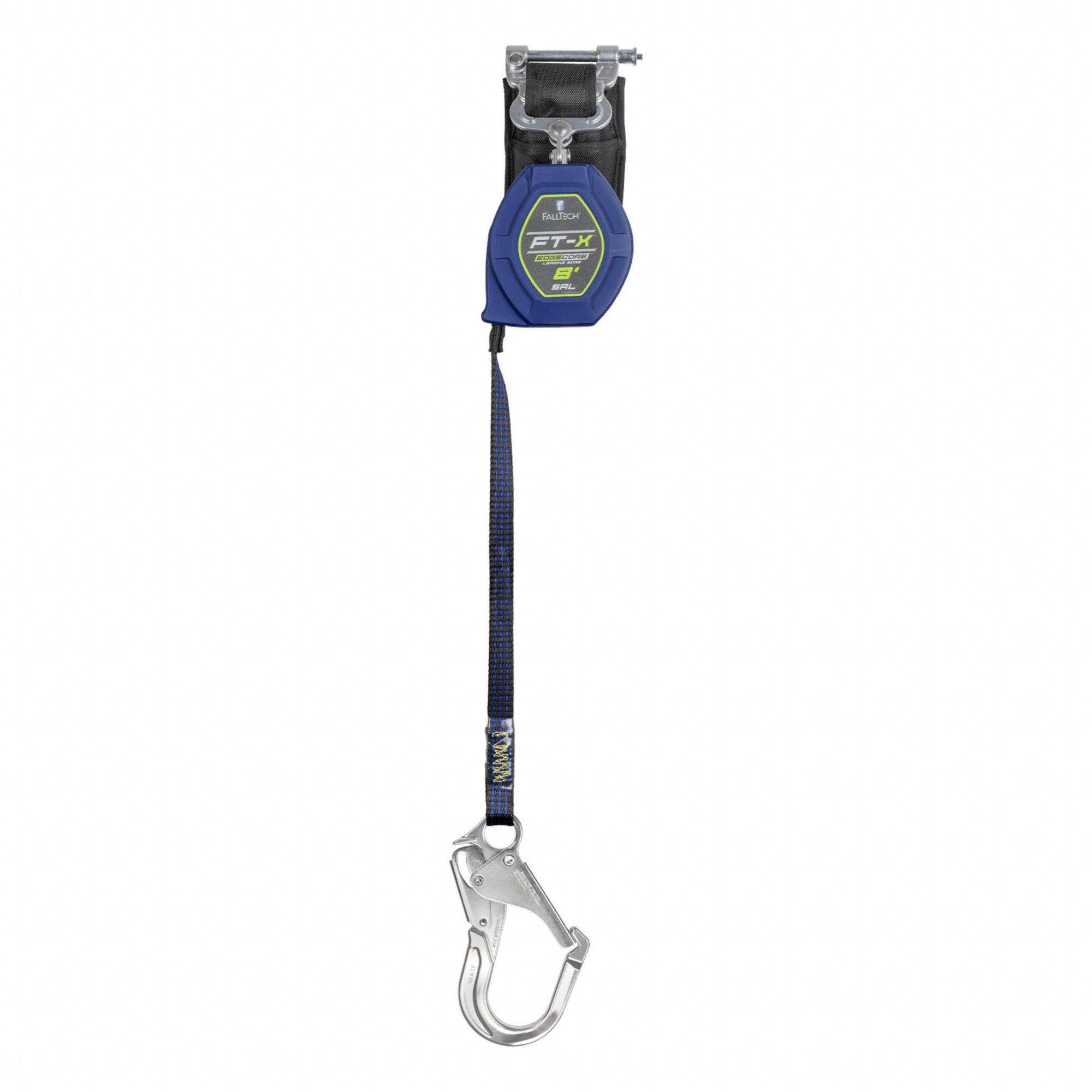 FALLTECH, Aluminum Rebar Hook Anchor, 8 ft Line, Self-Retracting ...