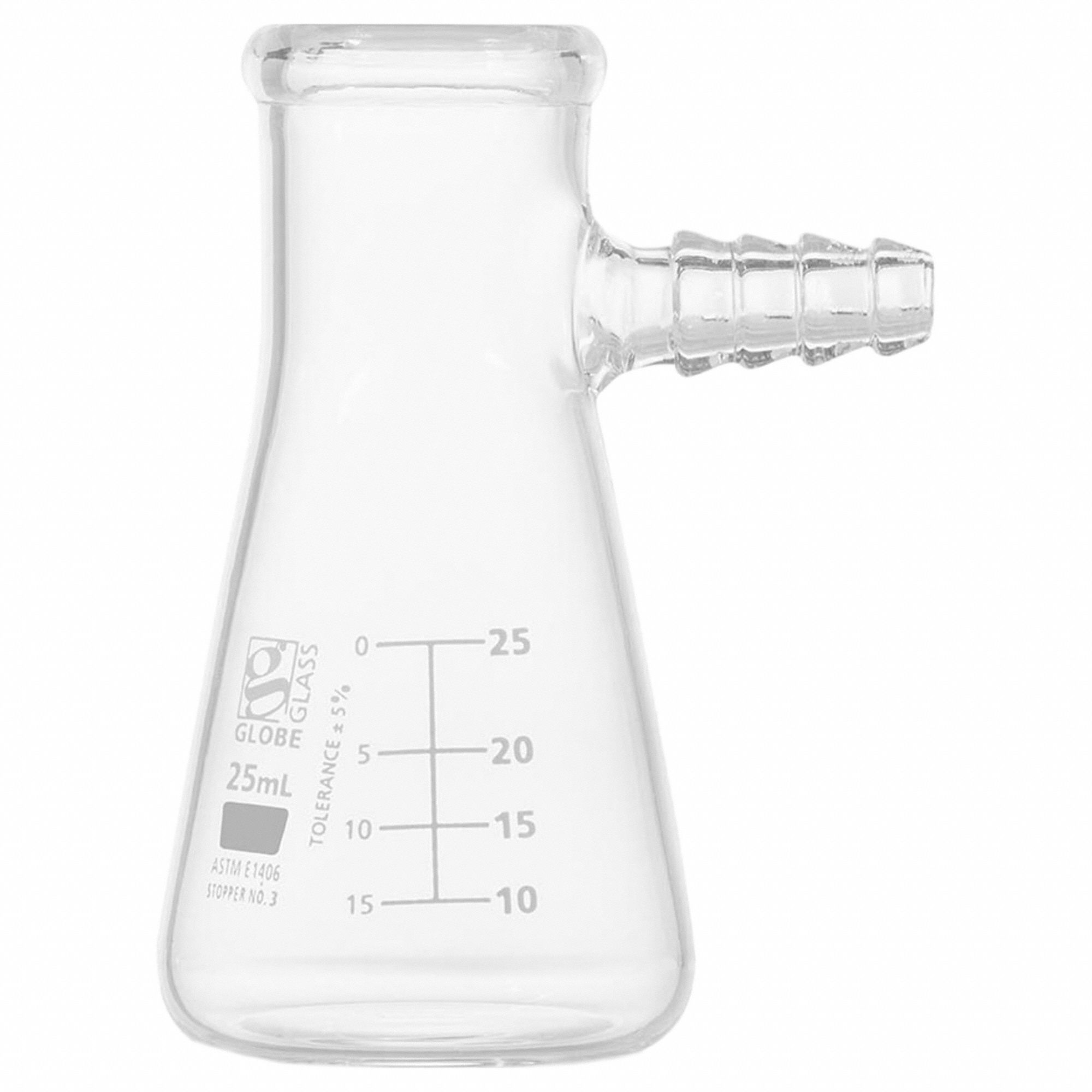 Borosilicate Glass, 25 mL Capacity - mL, Filtering Flask - 811GF9 ...