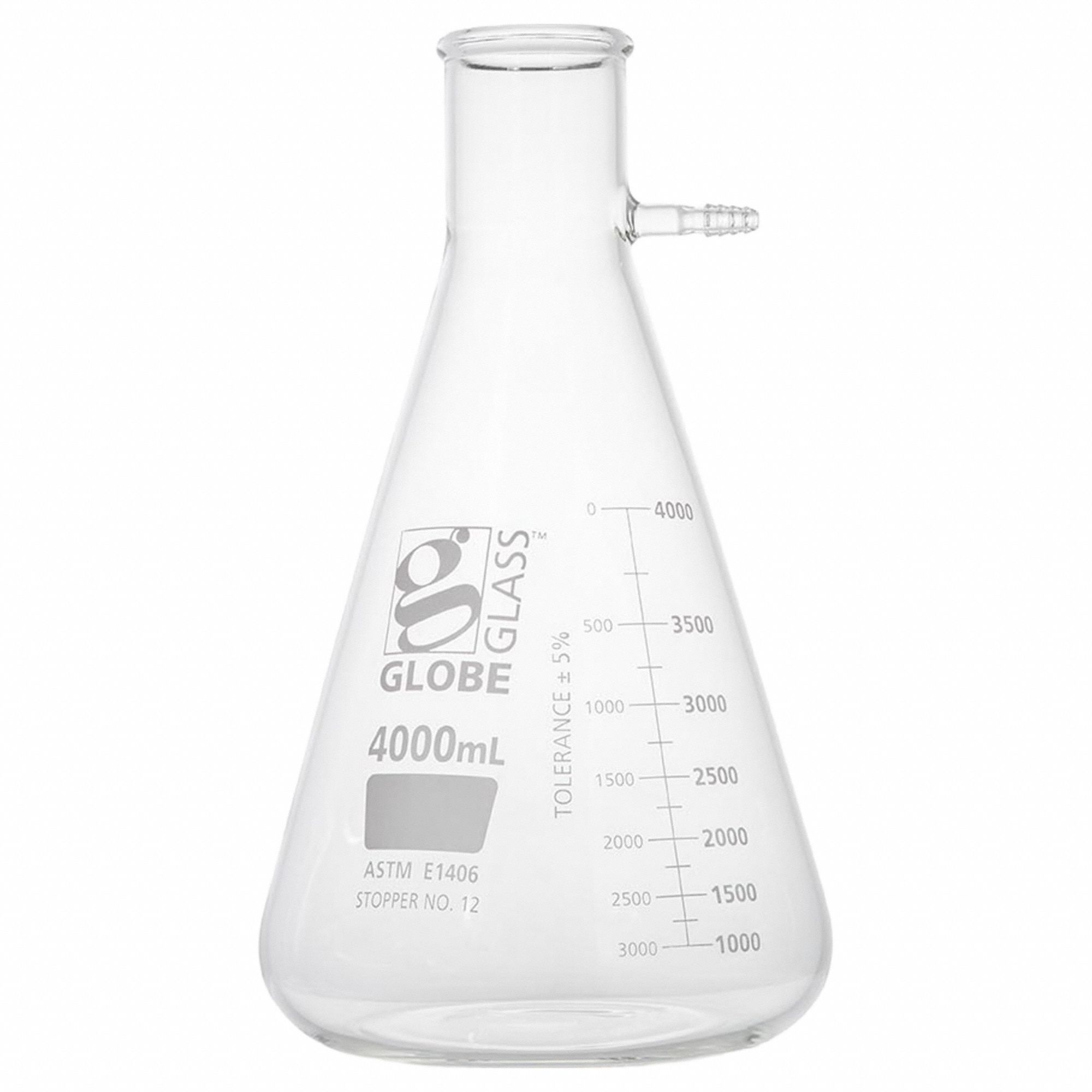Borosilicate Glass, 4 L Capacity - mL, Filtering Flask - 811GH0|8454000 ...