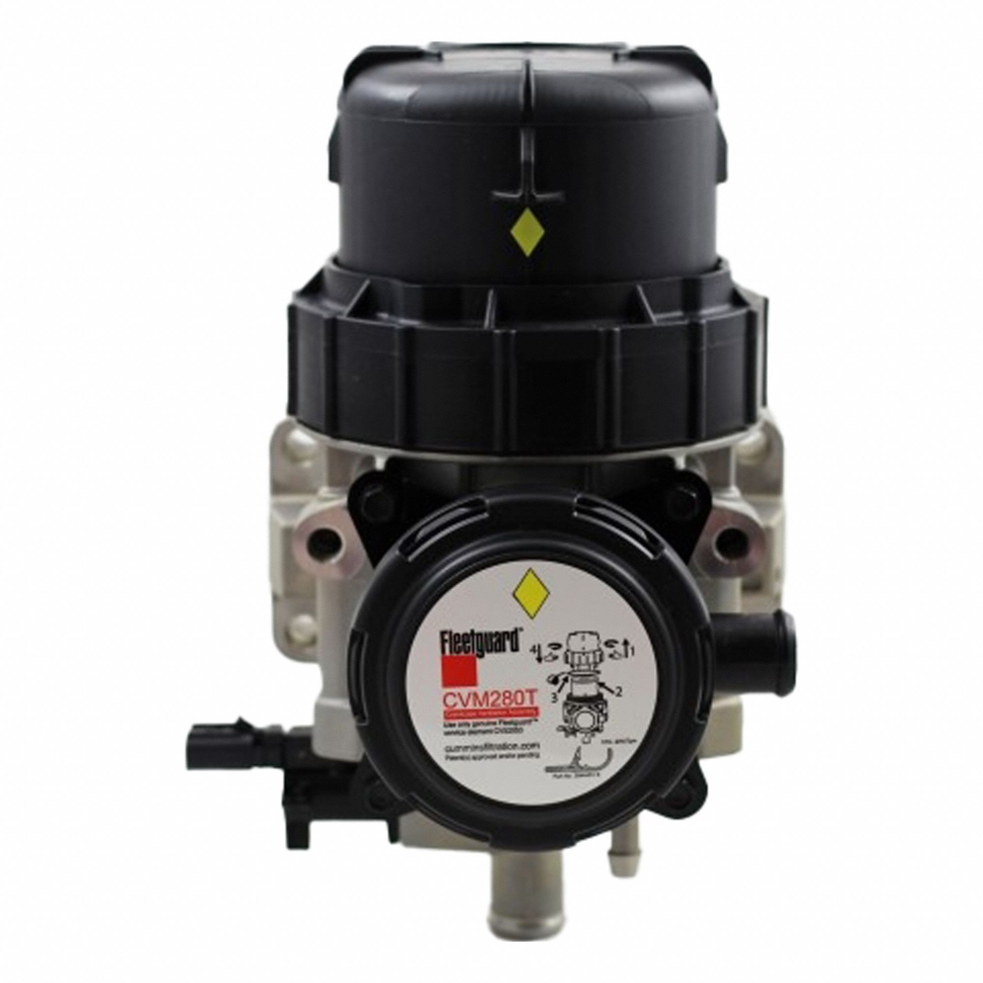 FLEETGUARD, 5 15/32 in Outside Dia, 11 21/32 in Overall Lg, Crankcase ...