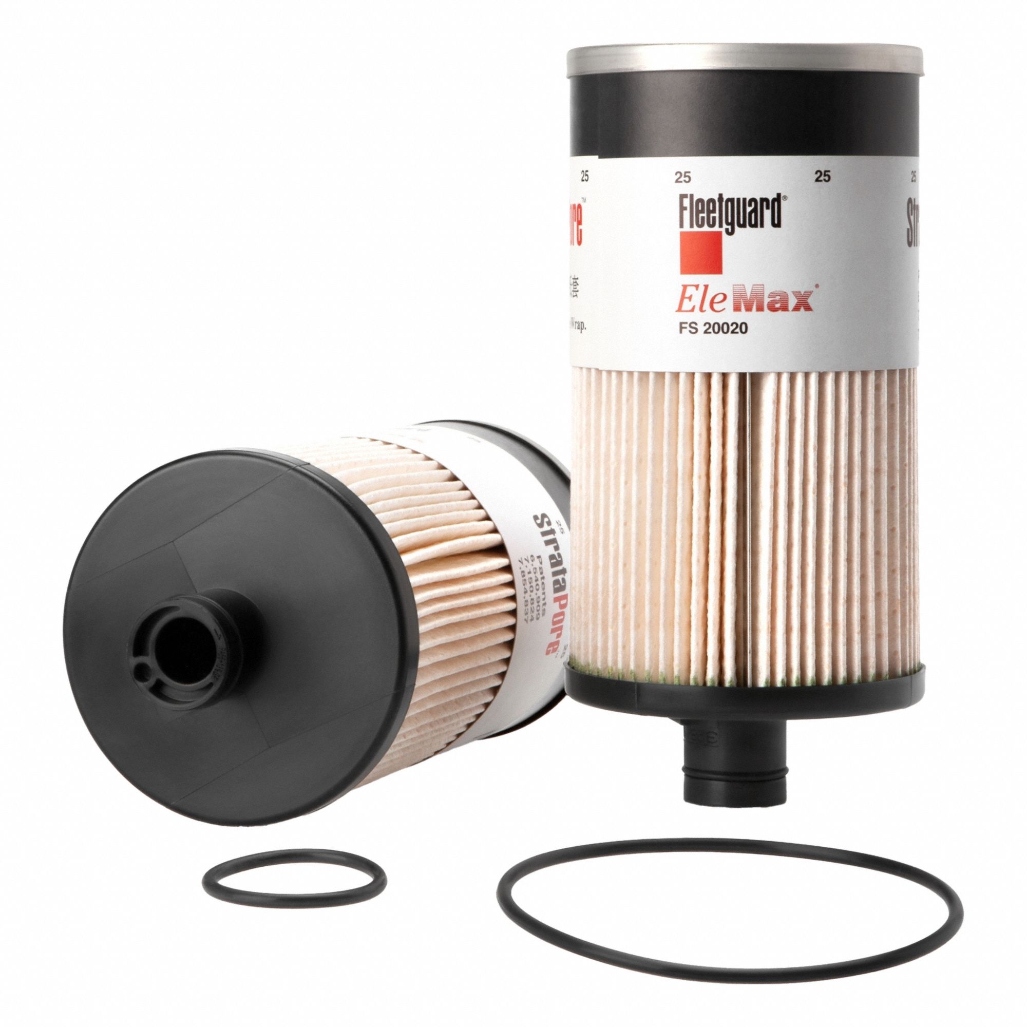 FLEETGUARD, 1 7/16 in Inside Dia, Diesel Fuel, Fuel Filter with Water ...